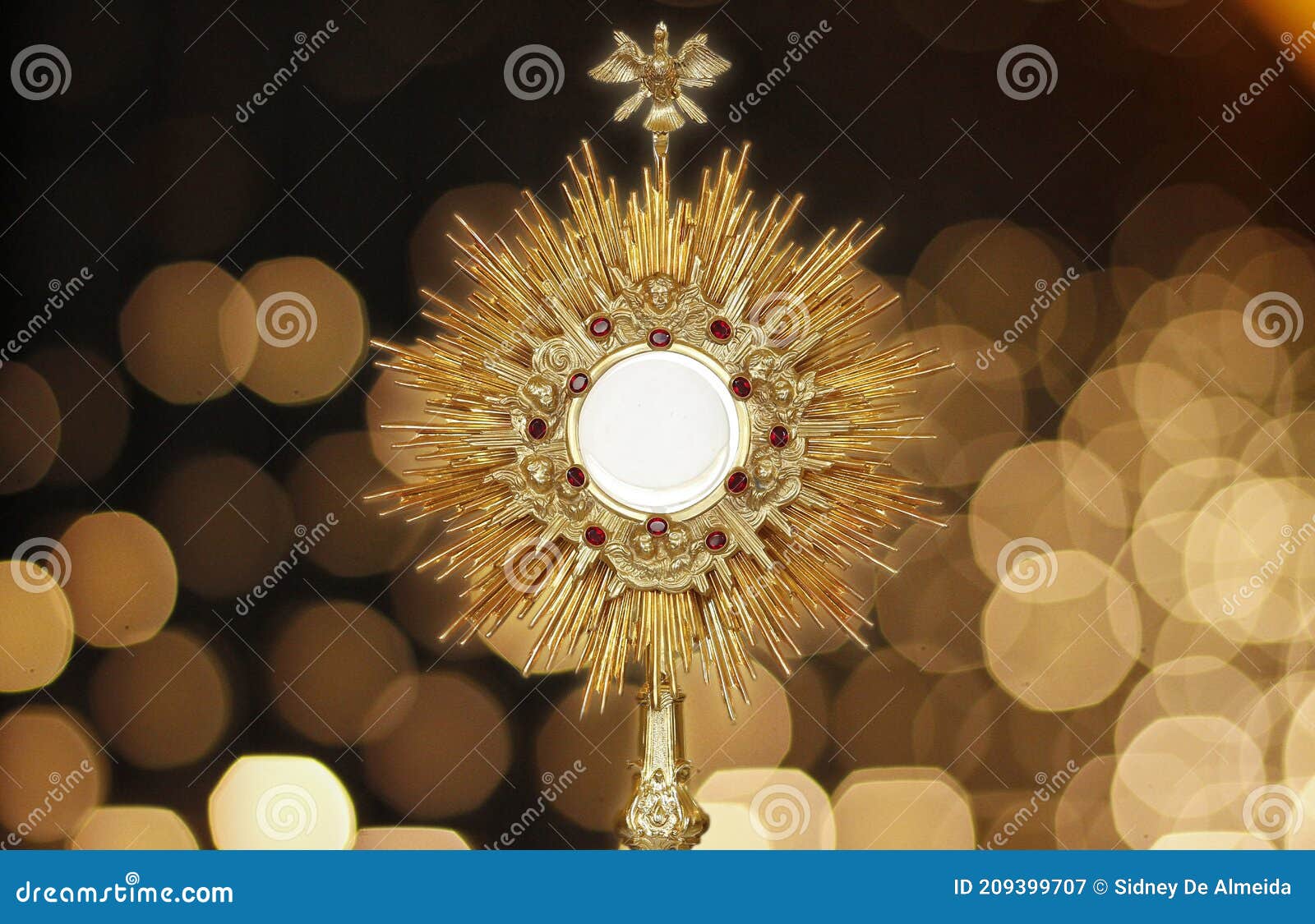 Blessed Sacrament Adoration in the Catholic Church Stock Image - Image ...