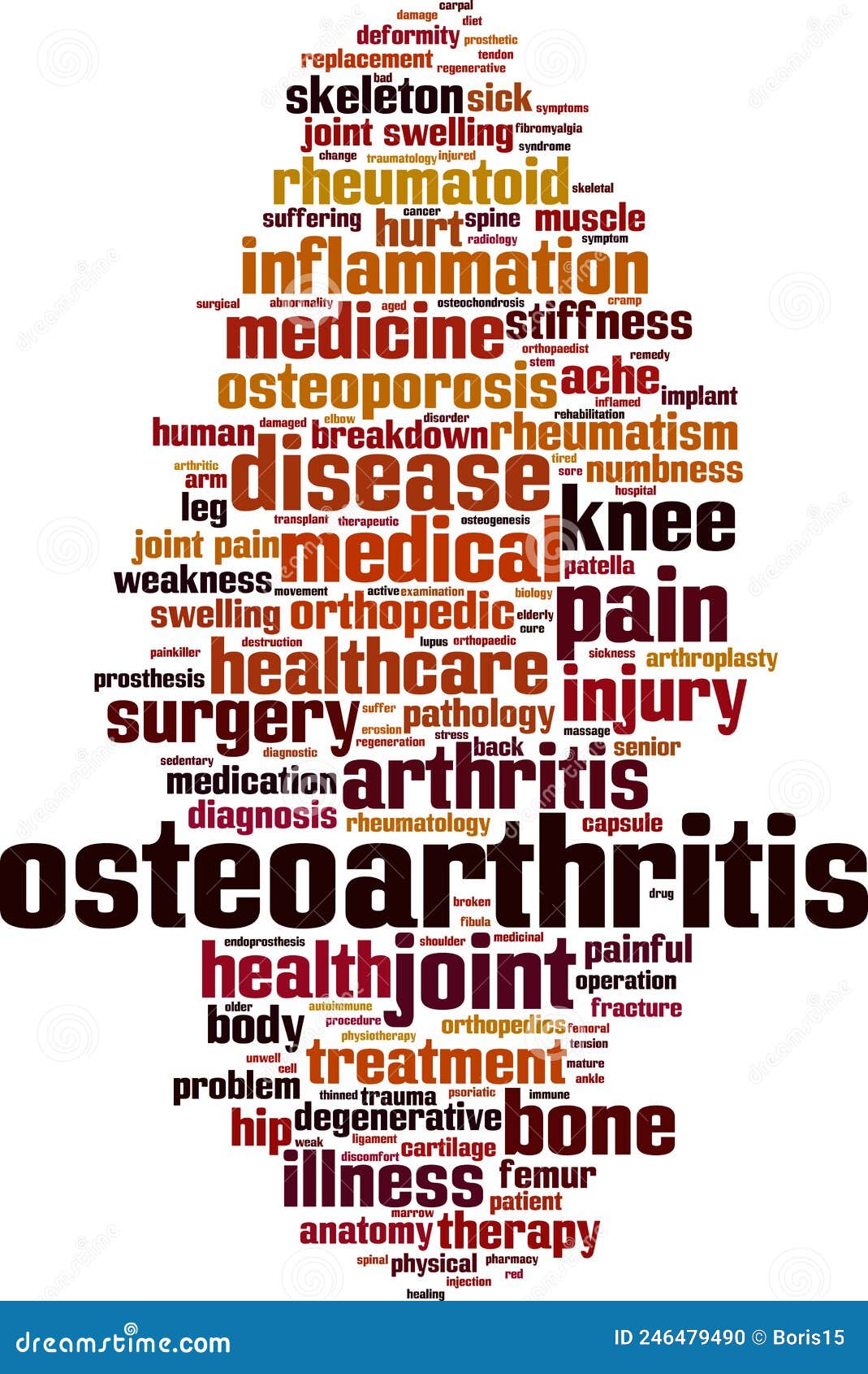 Orthopedics Word Lettering Typography. Rehabilitation After Injuries ...