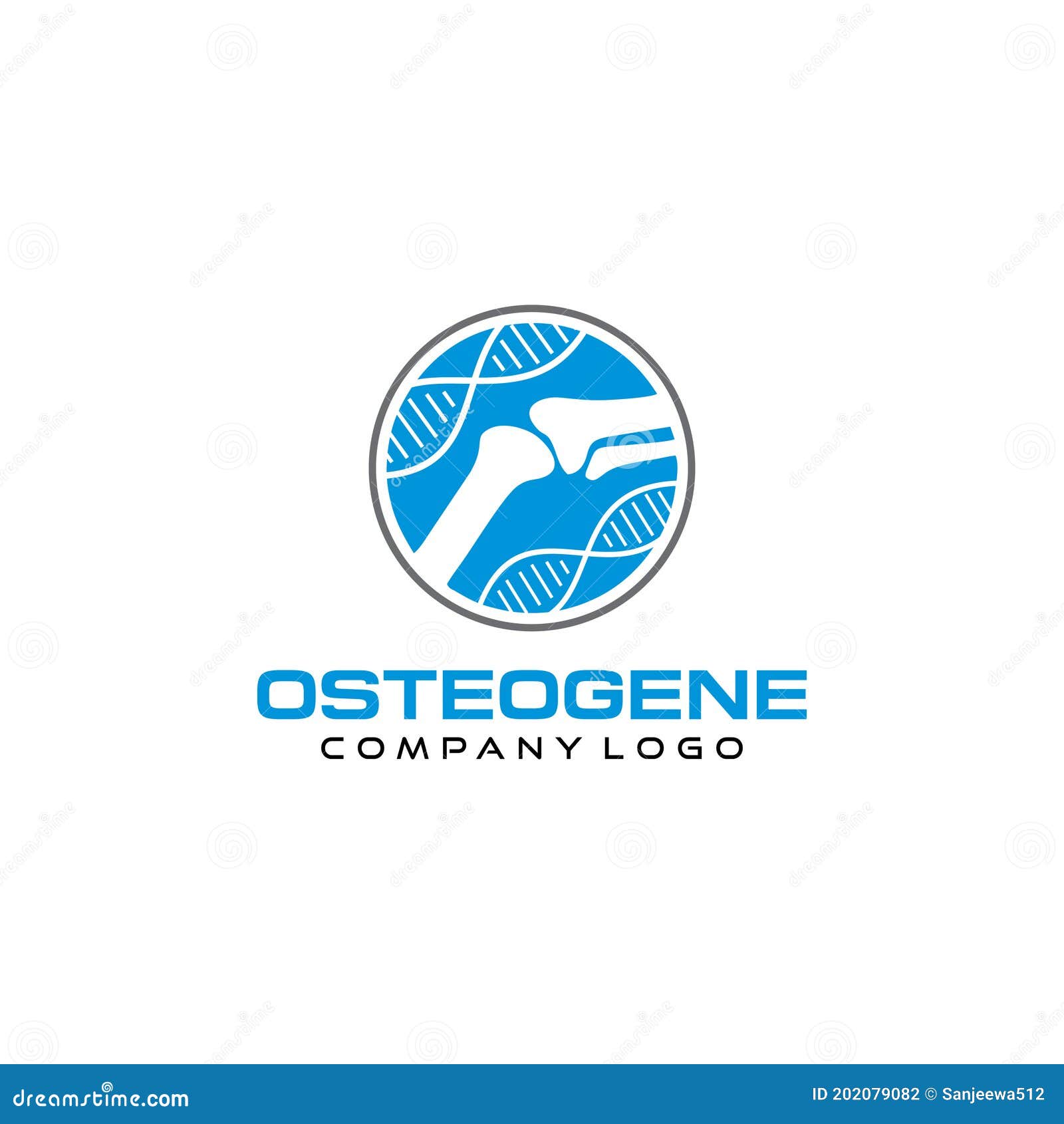 Osteopathy and DNA Logo Design Vector Stock Vector - Illustration of ...