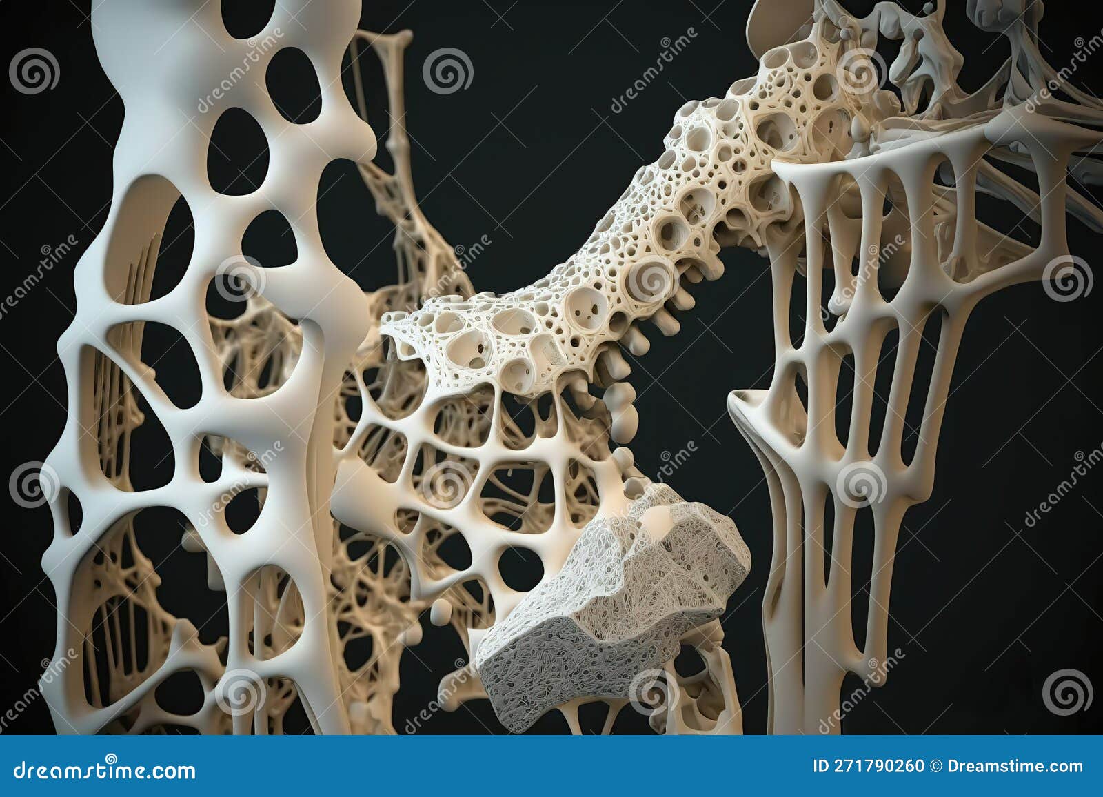 Osteoporosis Bone Micro Structure Created by Generative AI Stock ...