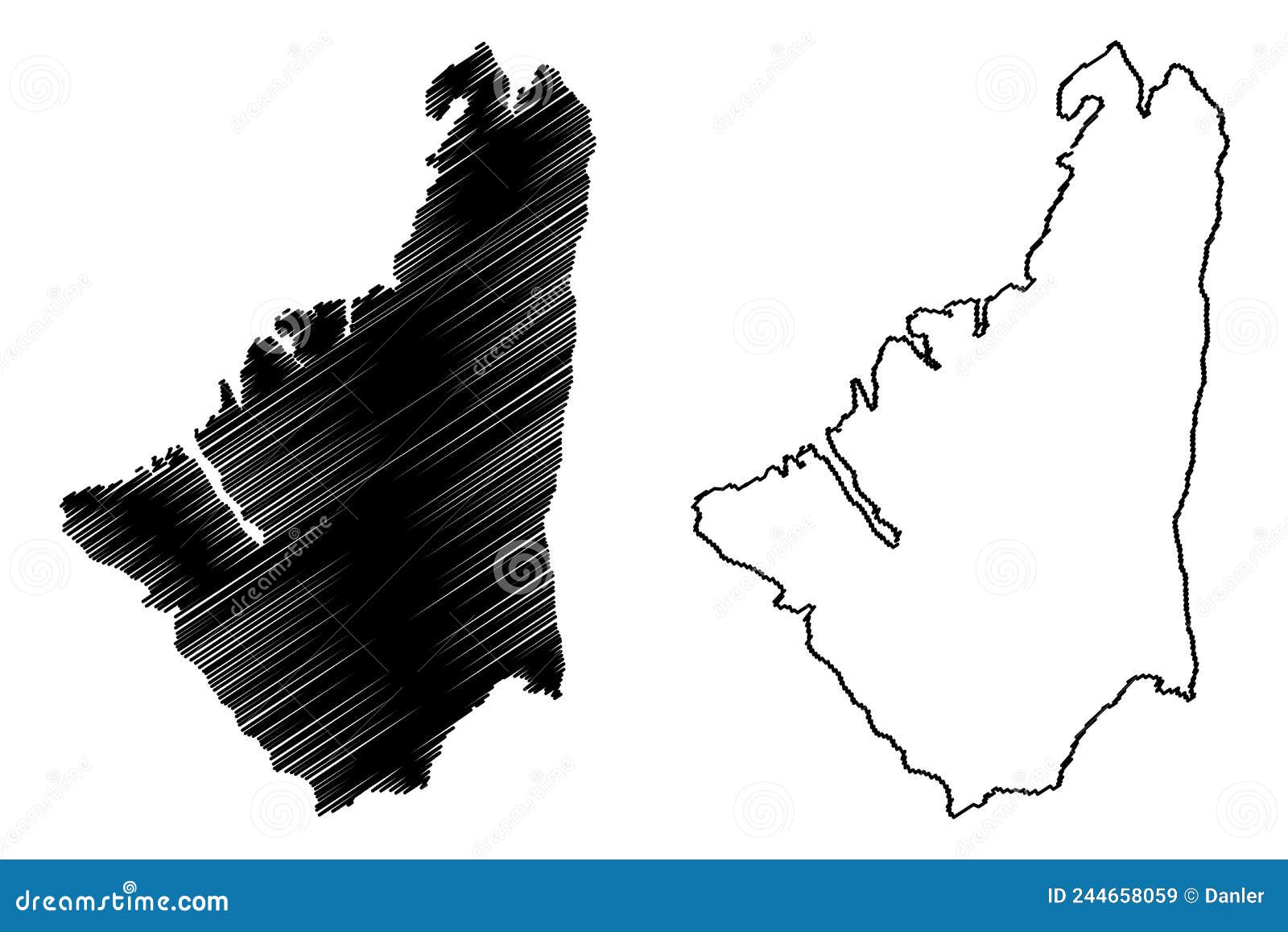 Osteroy Inselreich Norway Map Vektor Illustration Skribble Sketch ... Osteroy Inselreich Norway Map Vektor Illustration Skribble Sketch ...