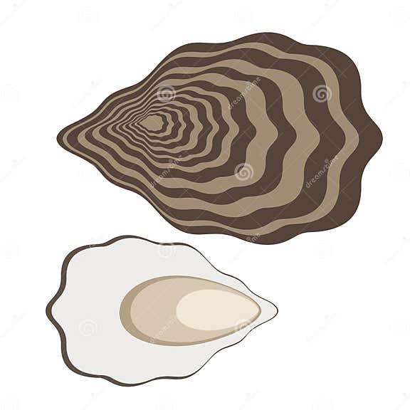 Ostra ilustración del vector. Ilustración de vector, mariscos - 32490077