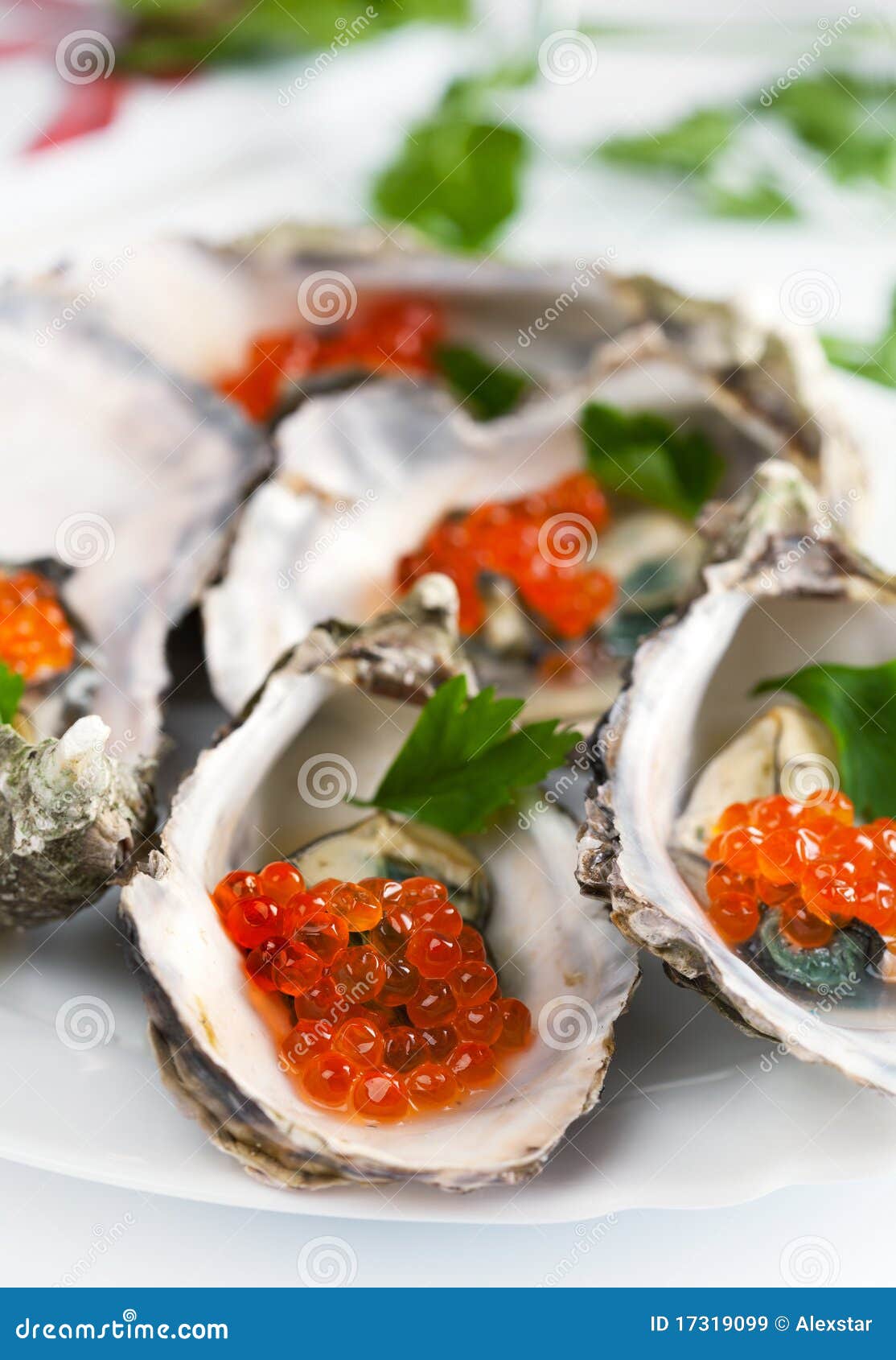 Ostras e caviar imagem de stock. Imagem de jardim, escudos - 17319099