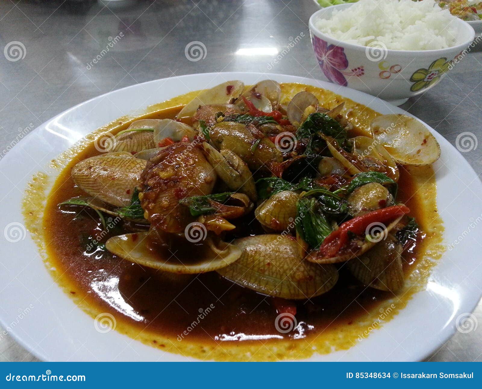 Ostras Fritas Picantes Rayadas Foto de archivo - Imagen de dulce ...
