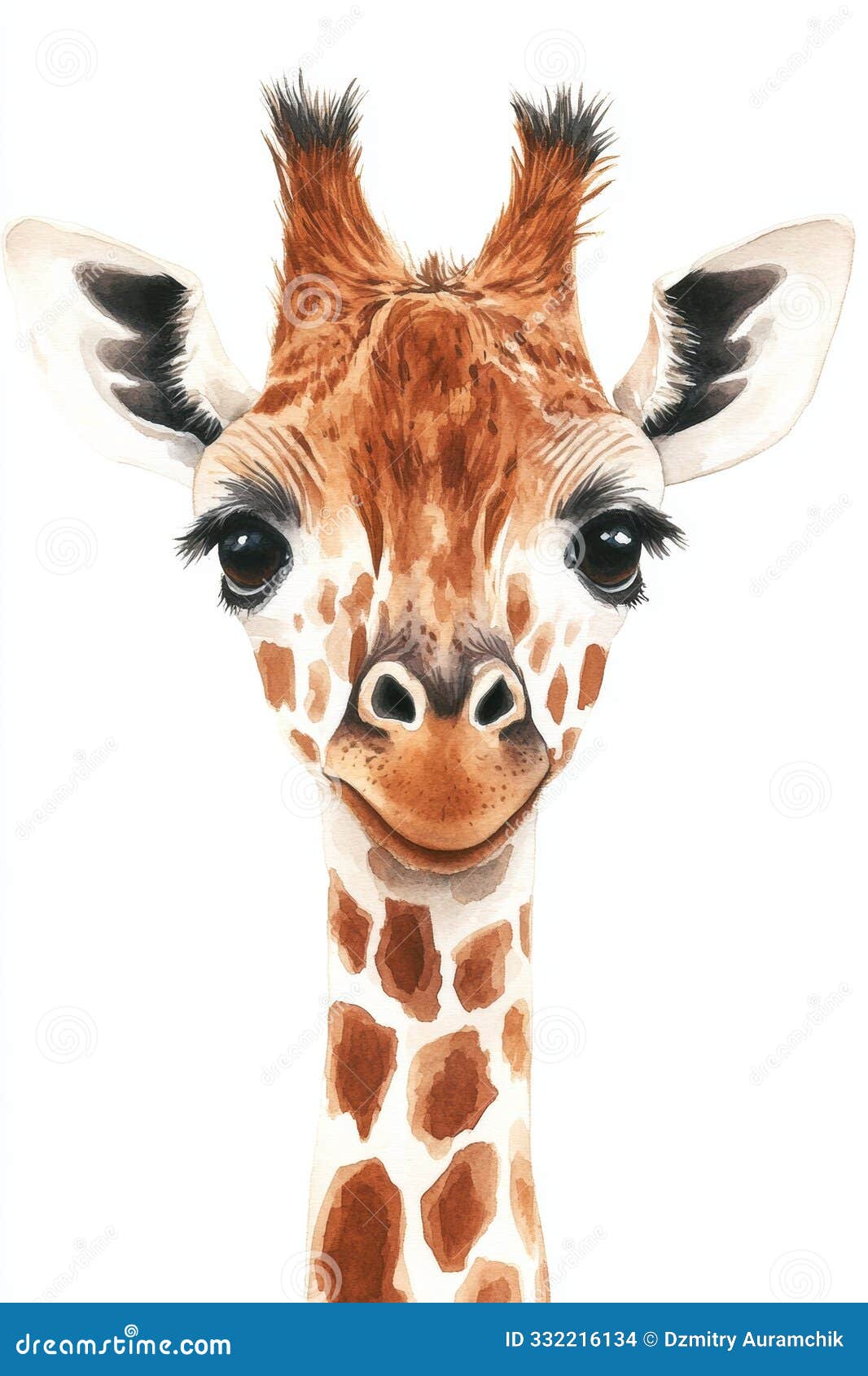 An Ostrich and a Group of Three Giraffes Standing Together. Stock Photo ...