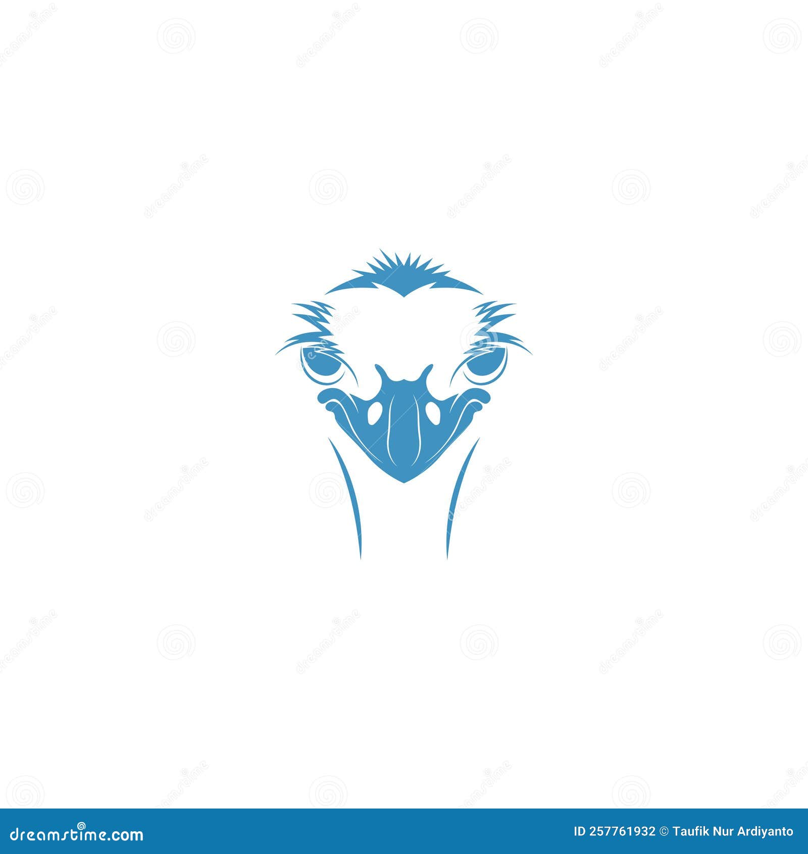Ostrich Icon Logo Design Illustration Stock Illustration - Illustration ...
