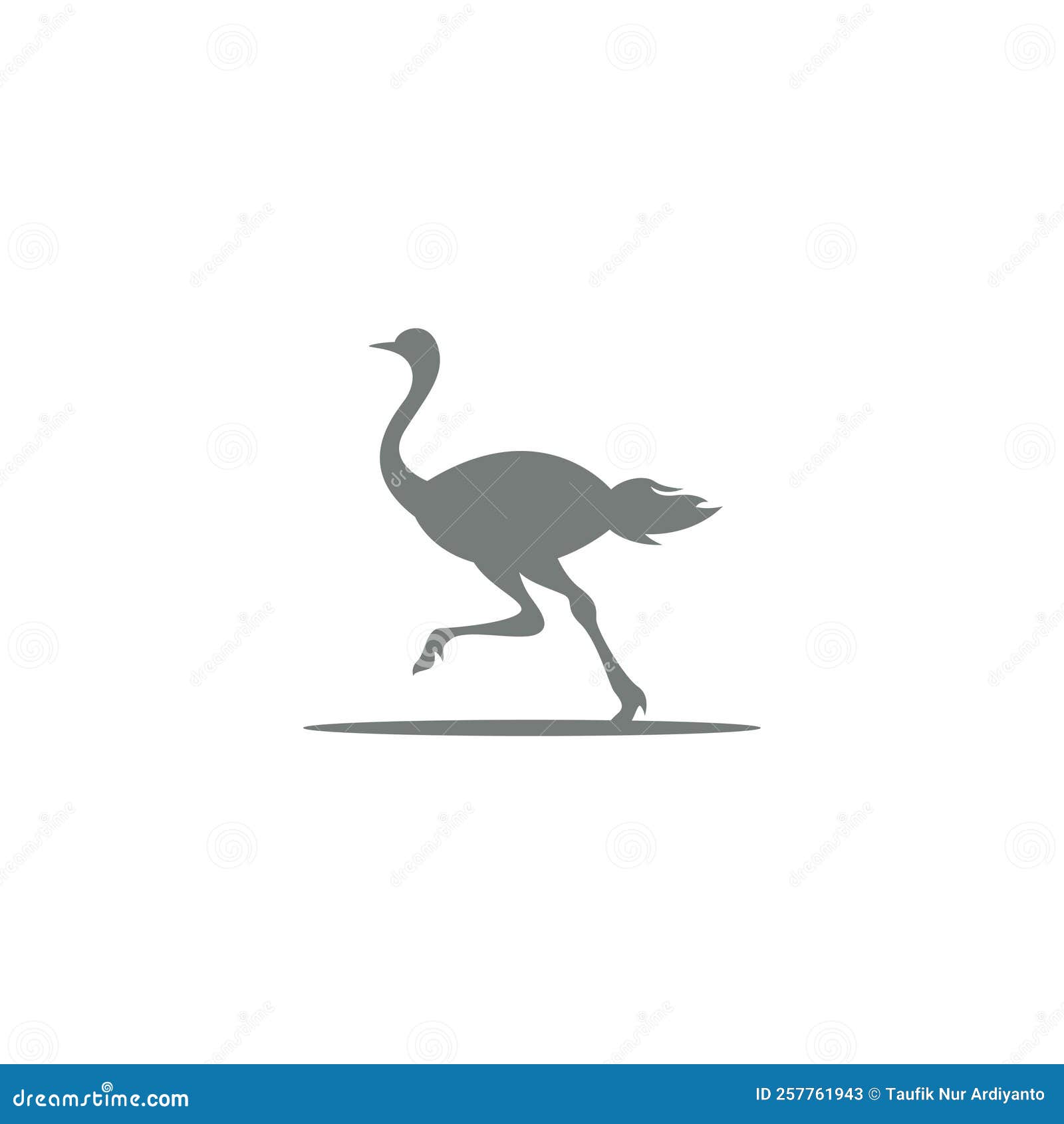 Ostrich Icon Logo Design Illustration Stock Illustration - Illustration ...