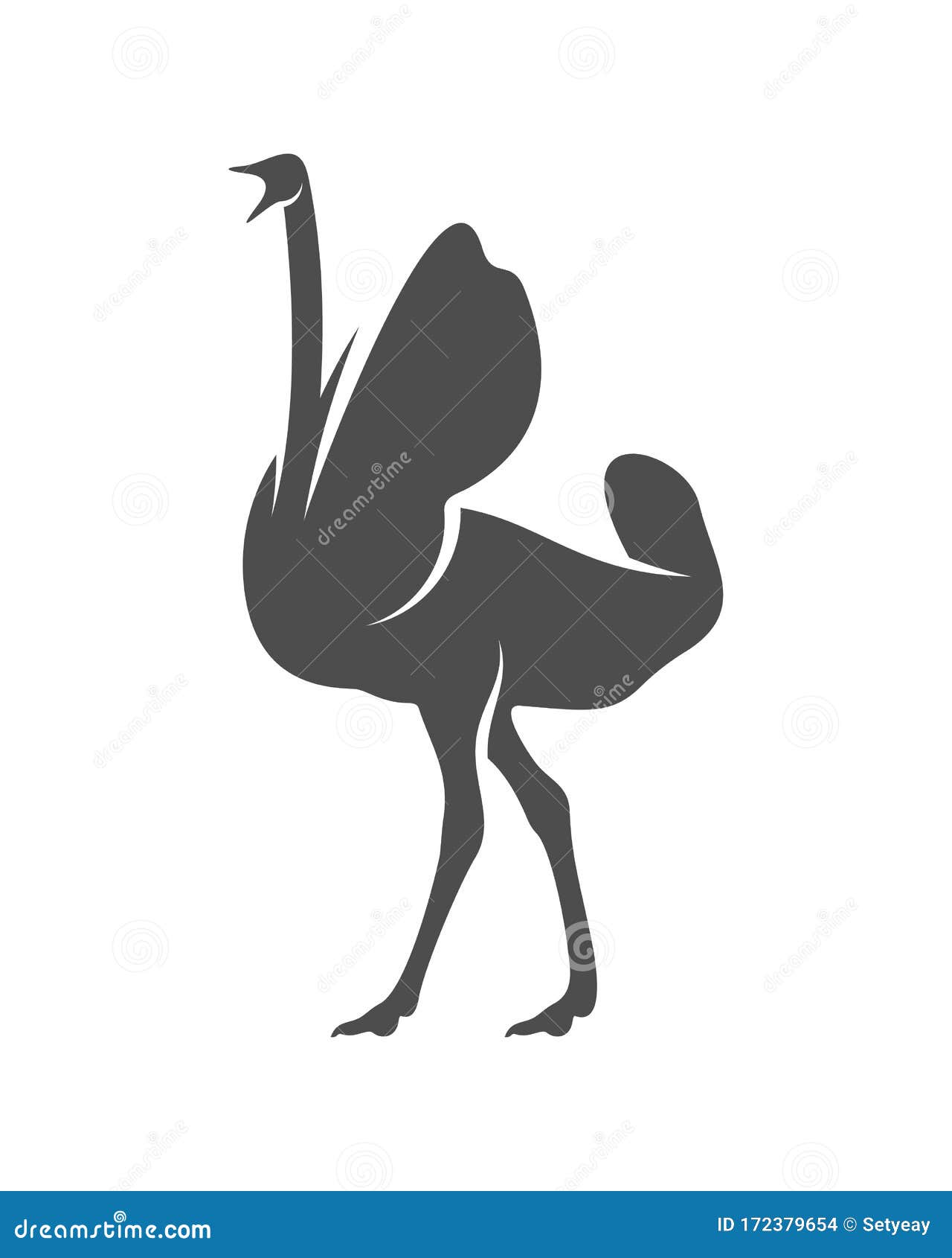 Ostrich Logo Vector, Animal Graphic, Ostrich Design Template ...