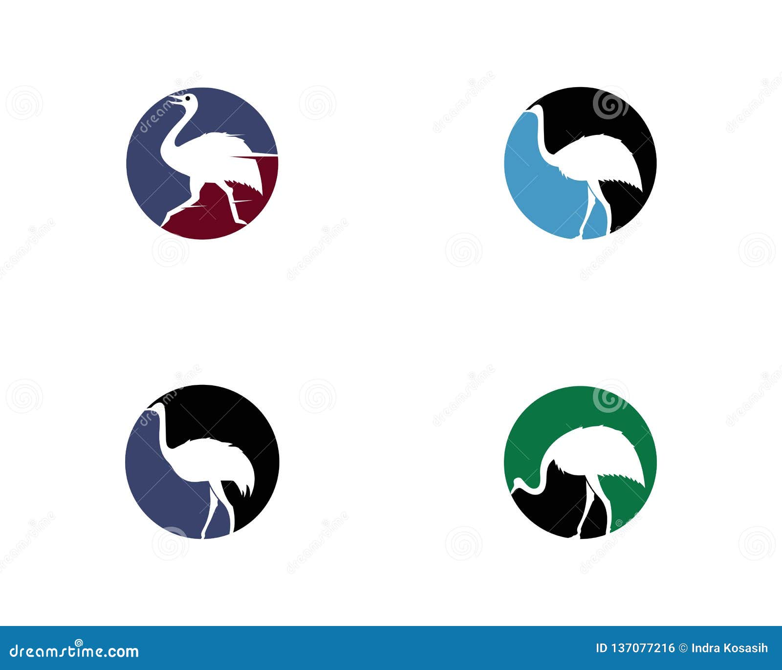Ostrich logo vector stock vector. Illustration of exotic - 137077216
