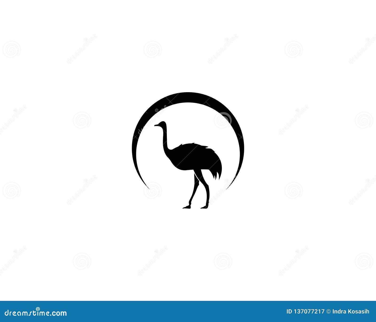 Ostrich logo vector stock vector. Illustration of cartoon - 137077217