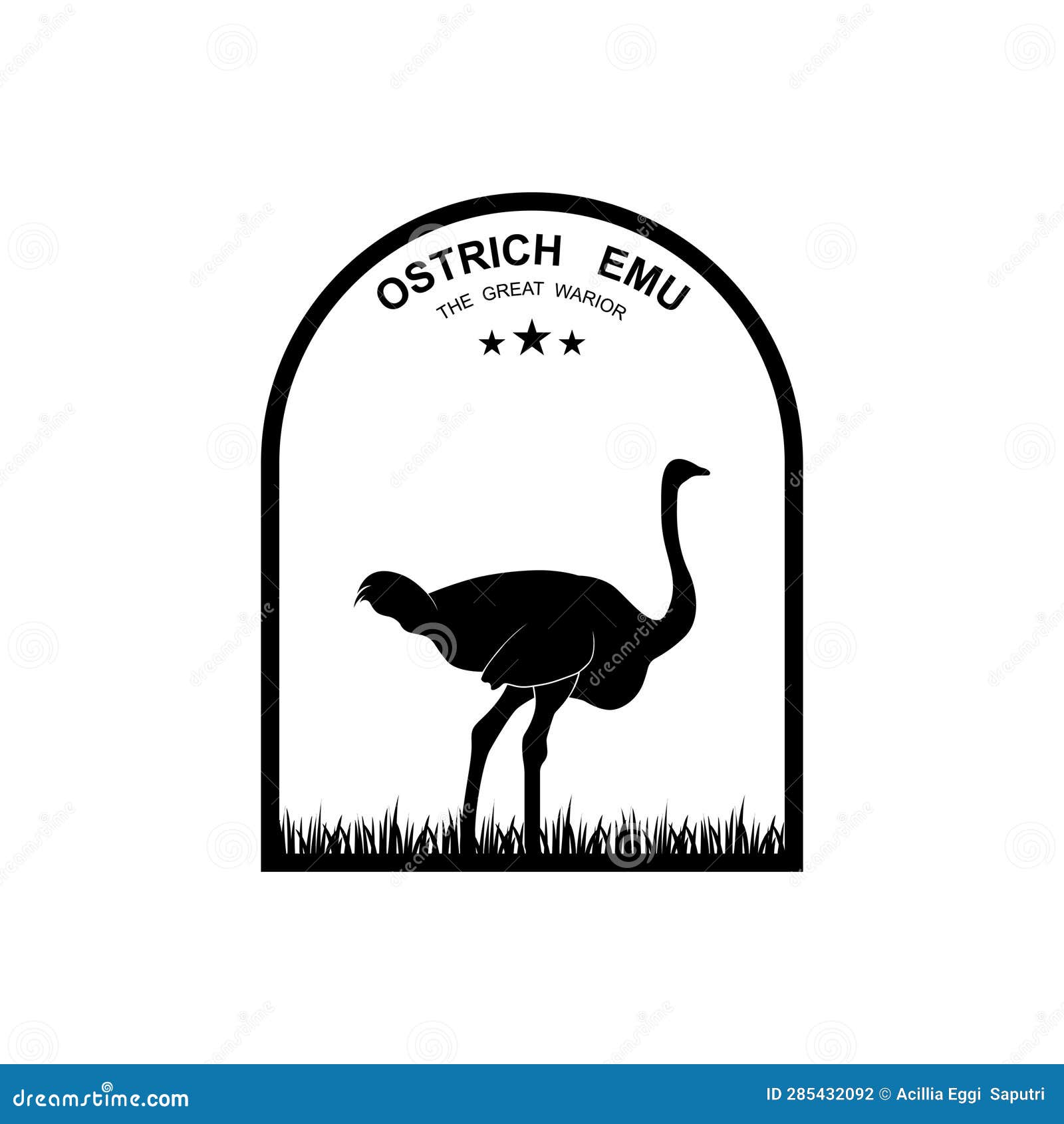 Ostrich Logo Vector Template Illustration Design Stock Vector ...