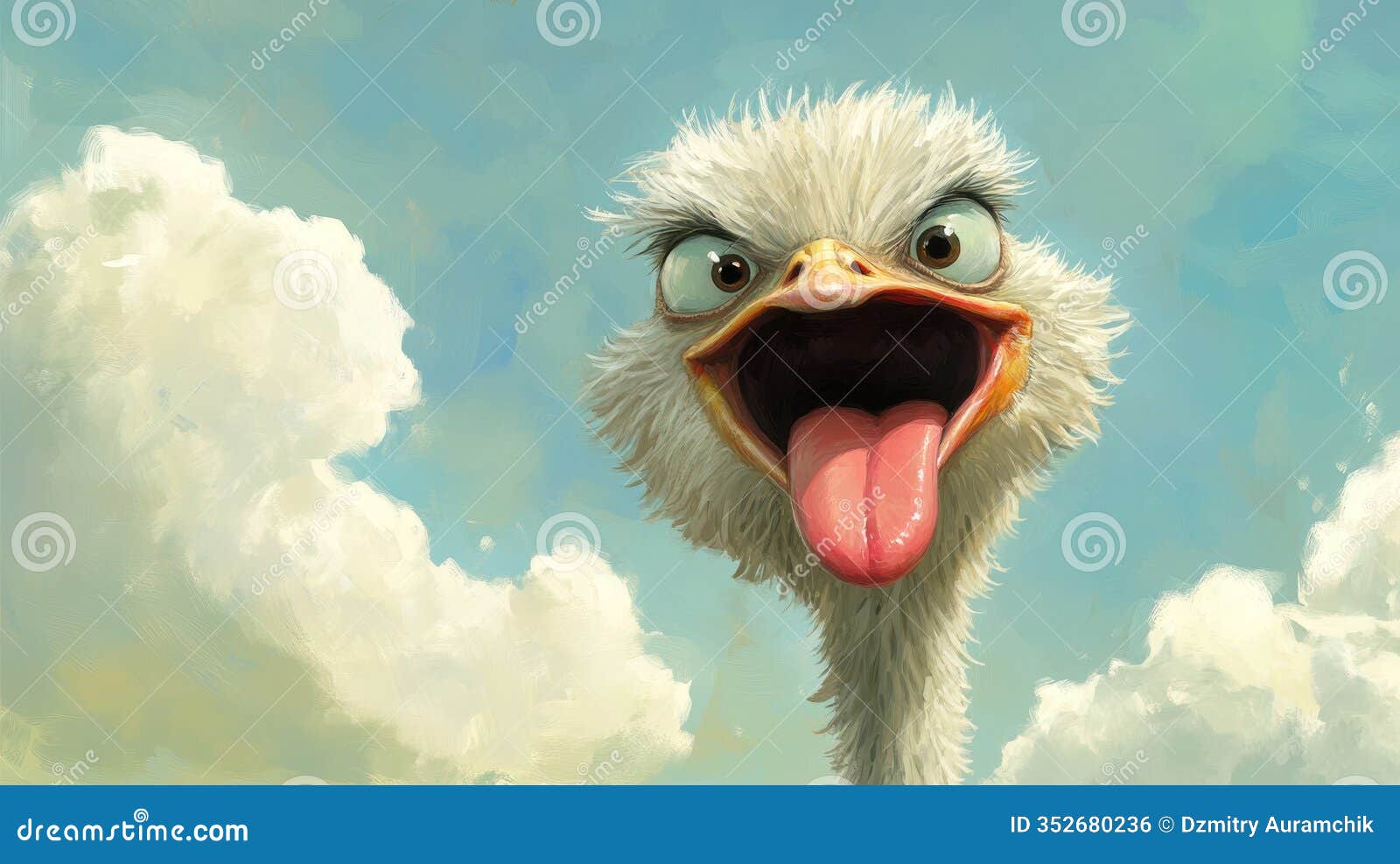 Intense Ostrich: 3d Animated Avatar Character With Life-like Avian ...
