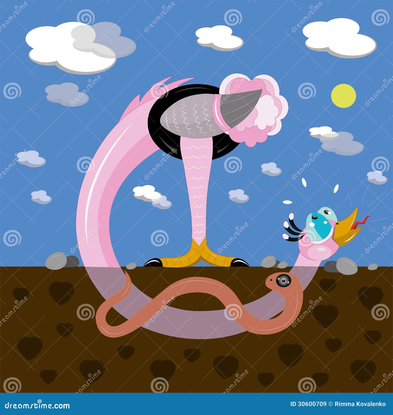 Worm Love Couple Hug Sketch Vector Illustration | CartoonDealer.com ...