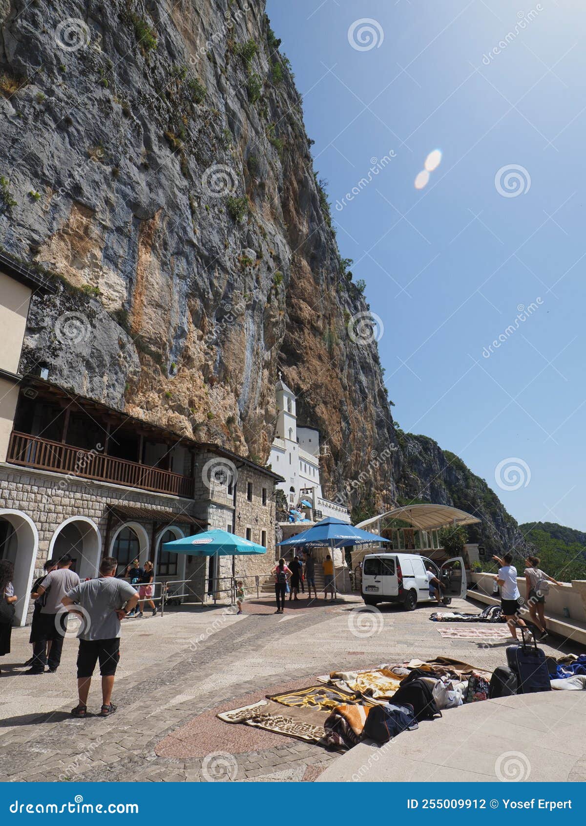 Upper Ostrog Monastery in Montenegro Editorial Photography - Image of ...