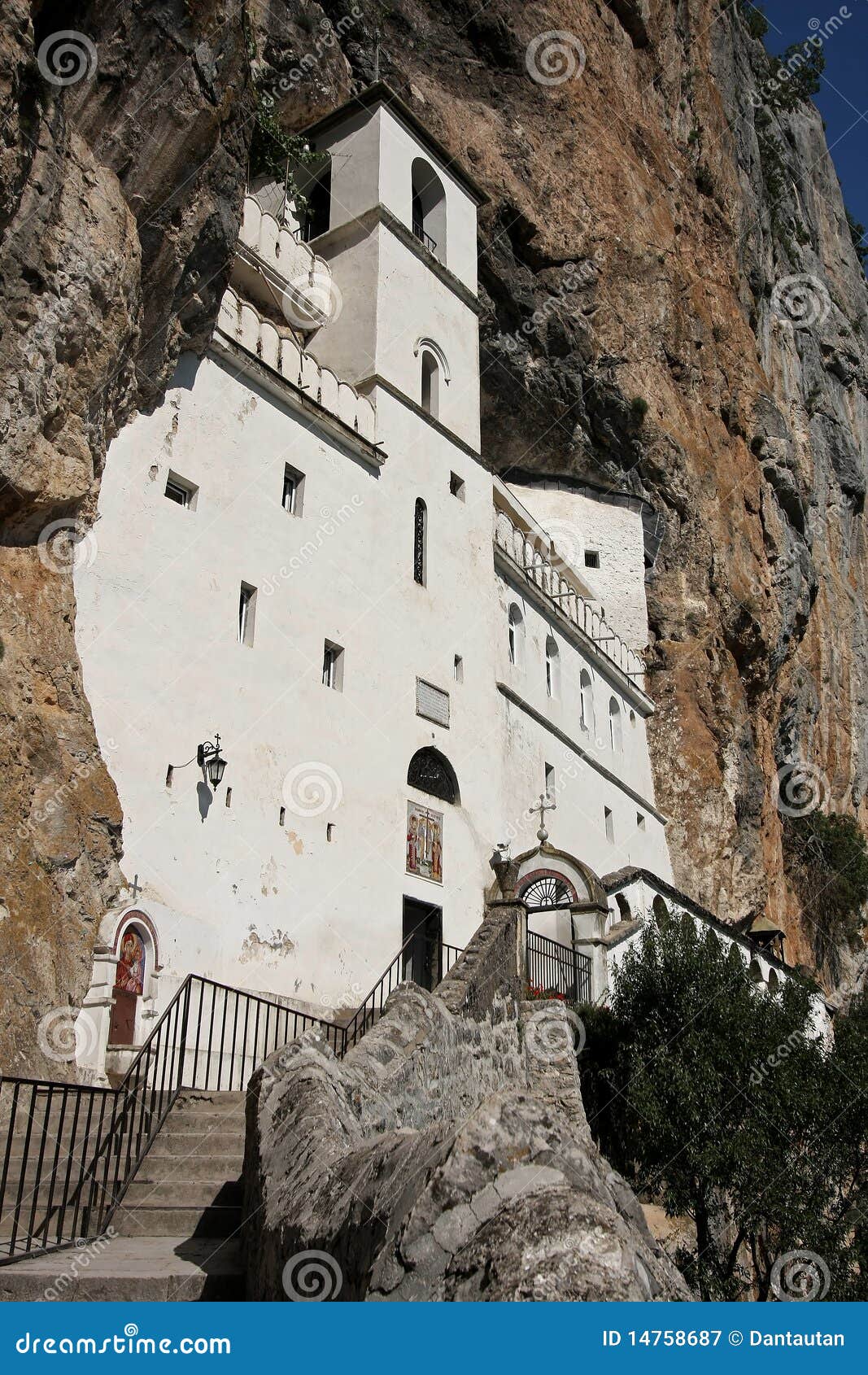 Ostrog monastery stock image. Image of minster, basil - 14758687