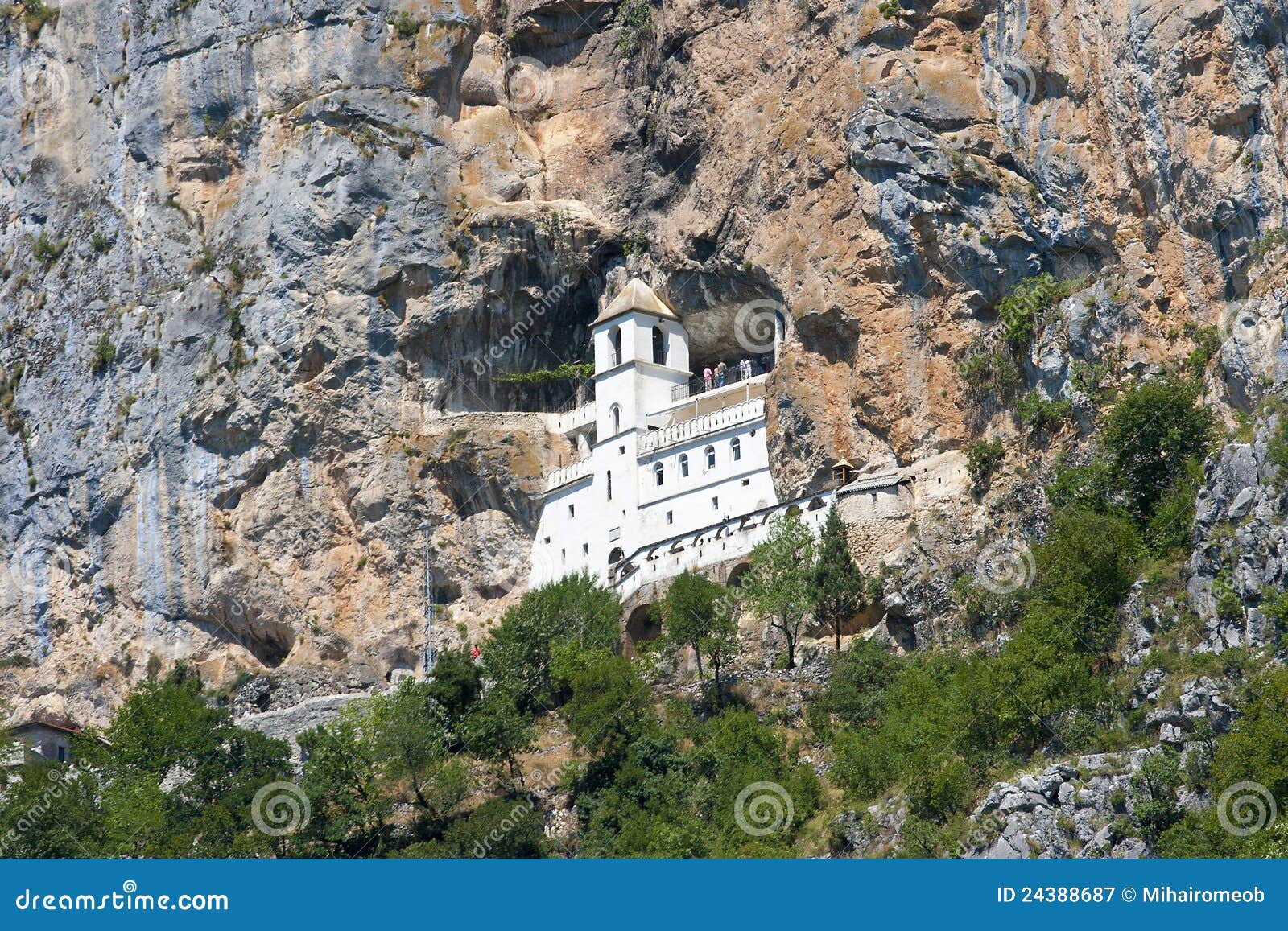 Ostrog Monastery stock image. Image of durmitor, high - 24388687
