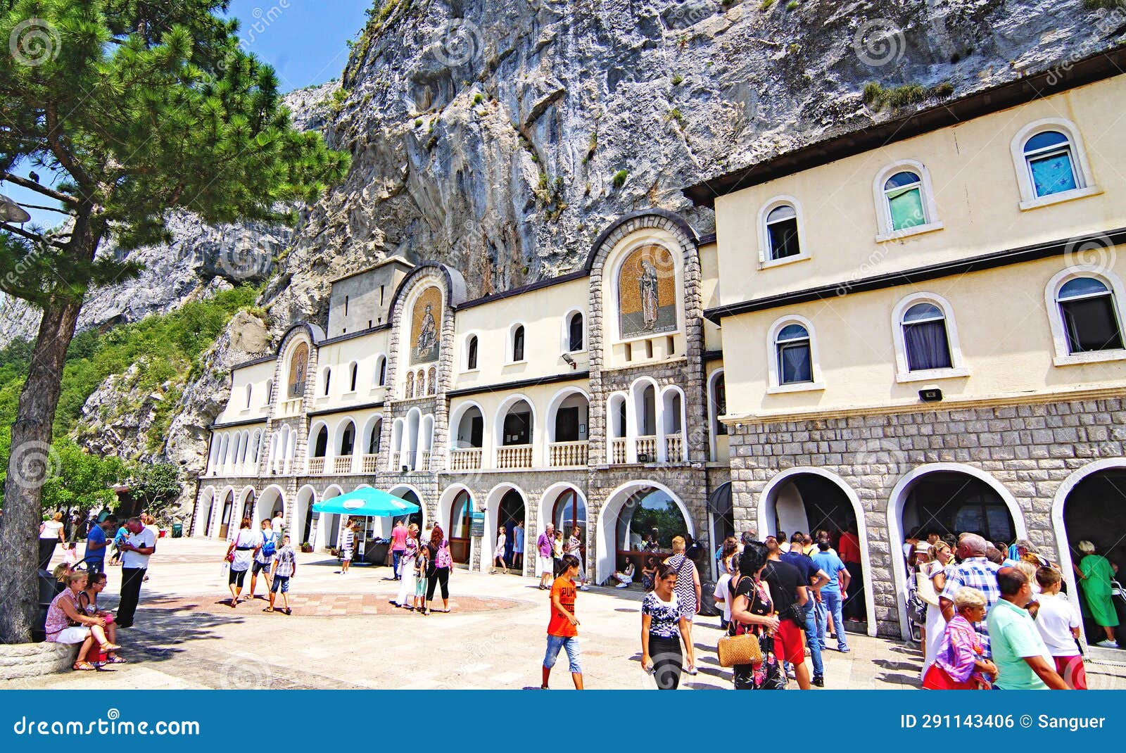 Ostrog Monastery in Montenegro Editorial Photo - Image of ravines ...