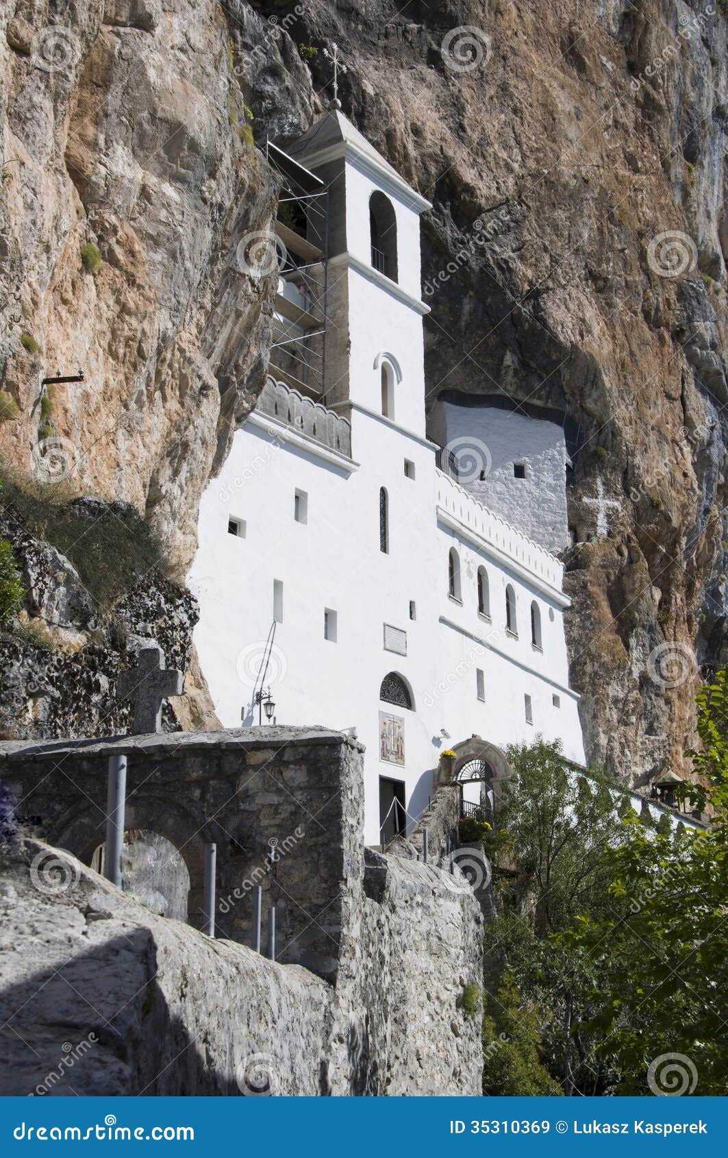 Ostrog Monastery in Montenegro Stock Image - Image of priory, building ...