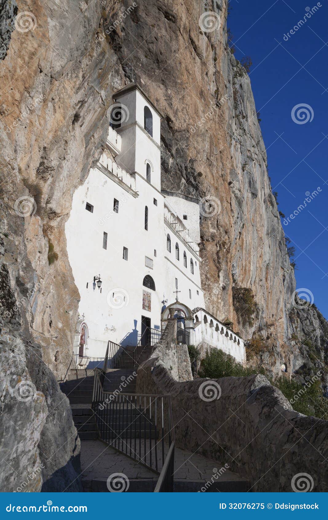 Ostrog ortodox monastery stock image. Image of famous - 32076275