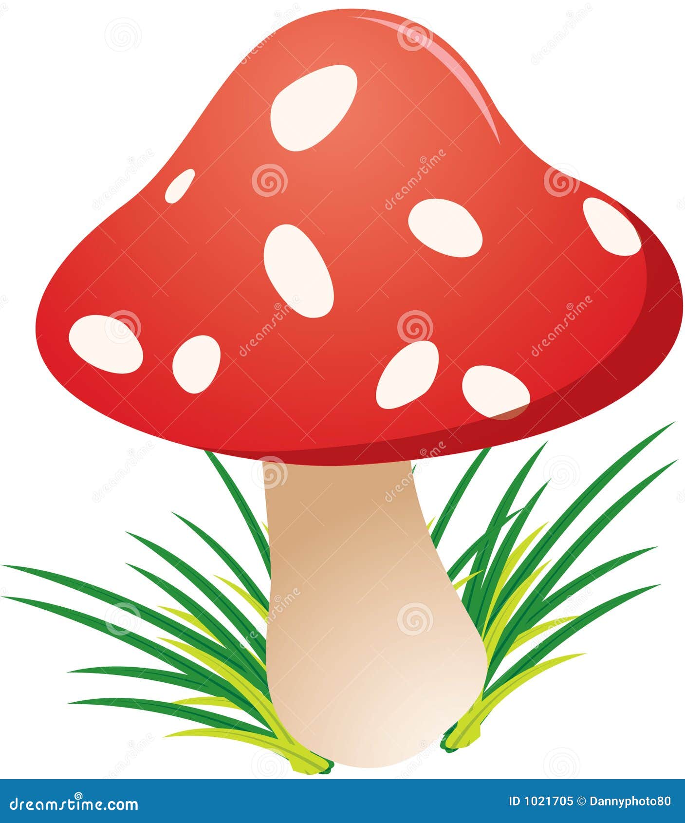 Ostry muchomor ilustracji. Ilustracja złożonej z decomposer - 1021705