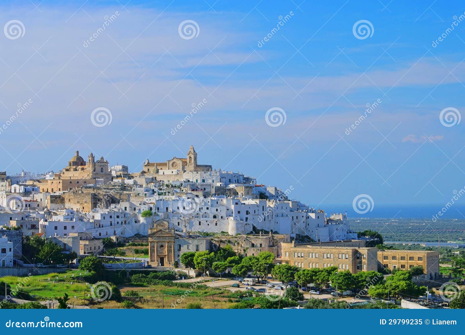 Ostuni stock image. Image of coast, cityscape, castle - 29799235