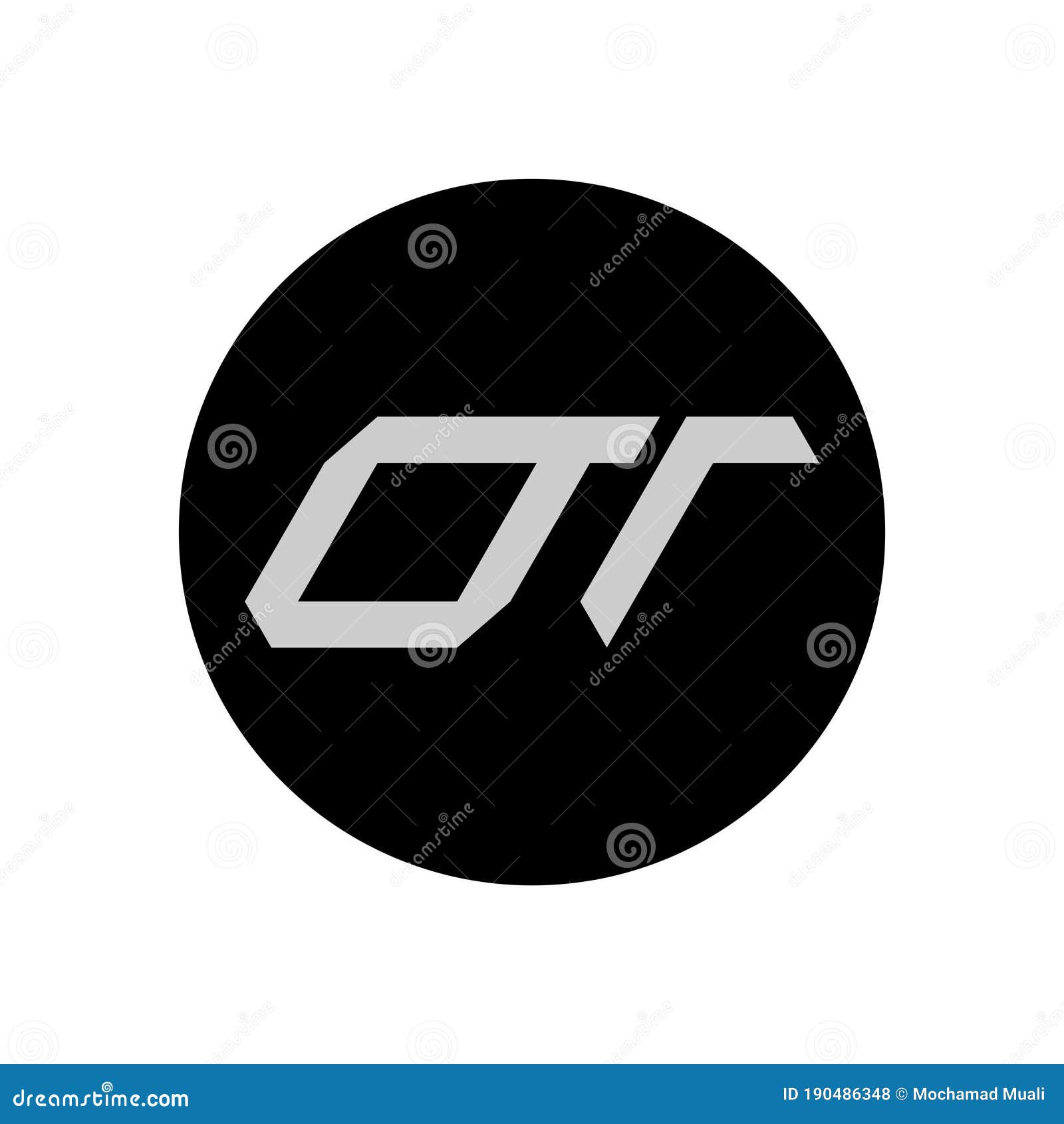 OT Letter Logo Design with Simple Style Stock Vector - Illustration of ...