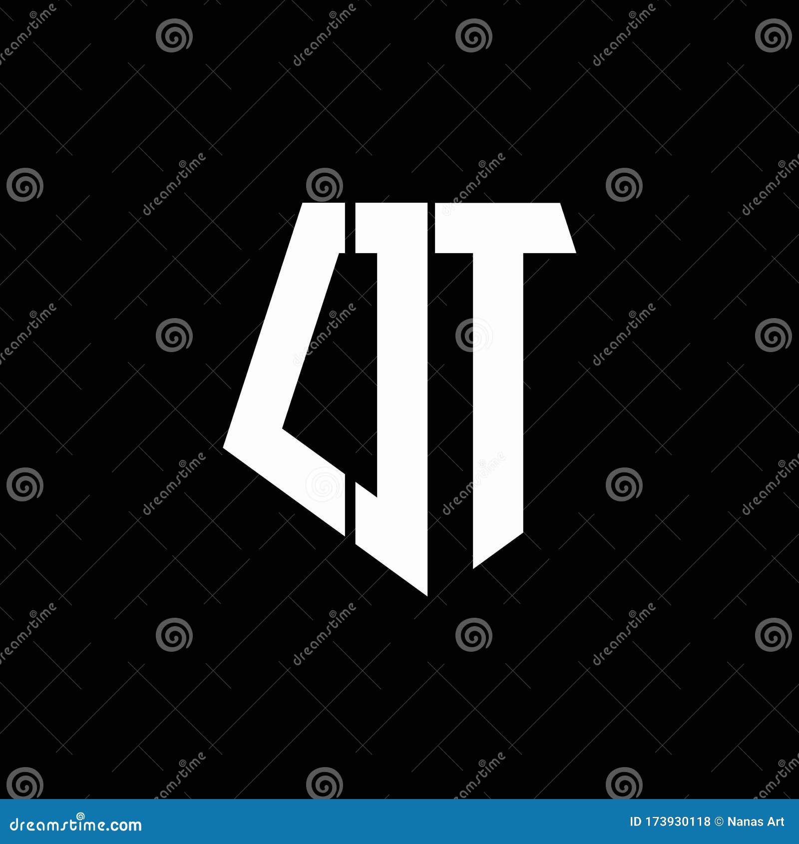 OT Logo Monogram with Pentagon Shape Style Design Template Stock Vector ...