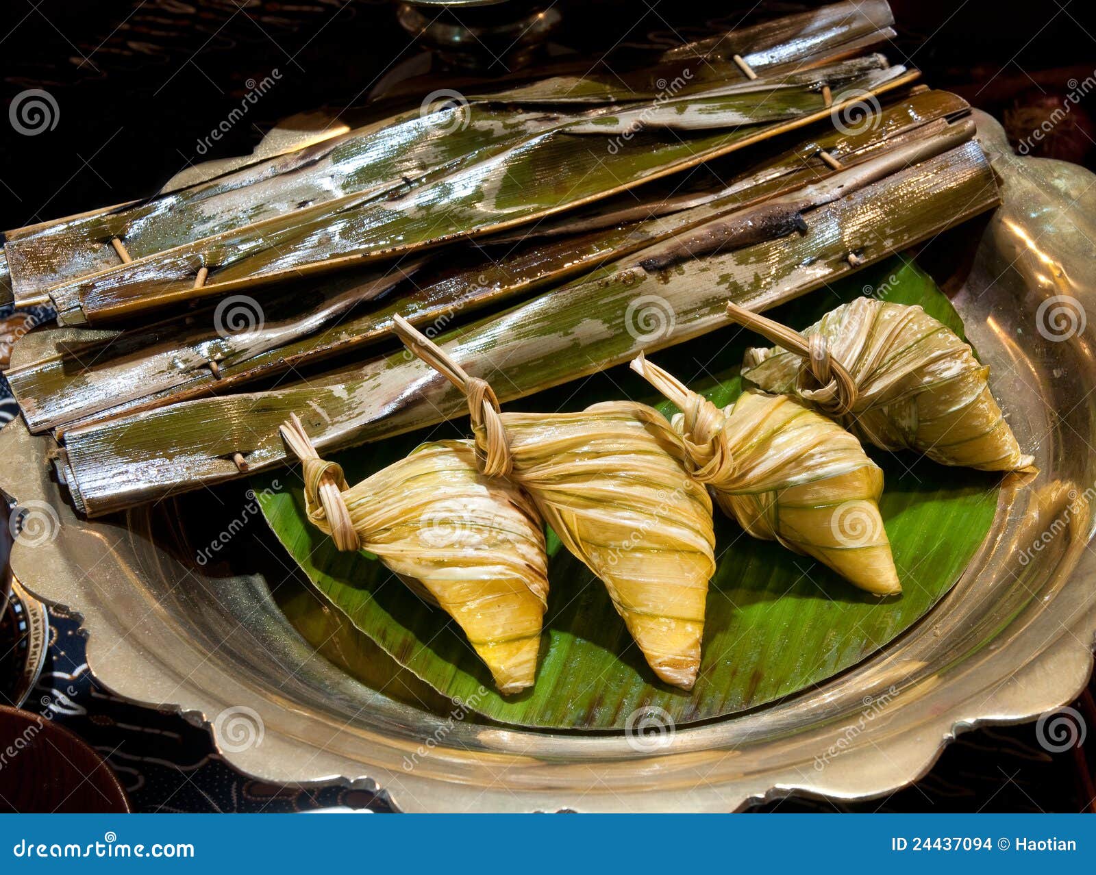Otah and Ketupat stock photo. Image of nutrition, asian - 24437094