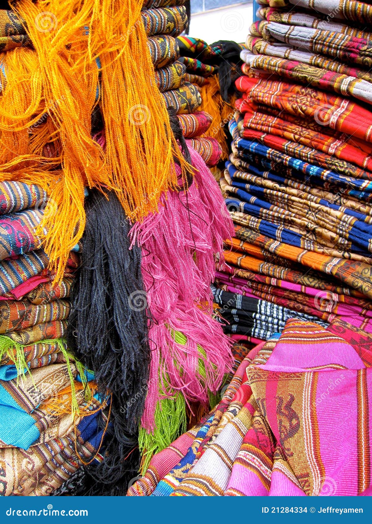 Otavalo Market Textiles stock photo. Image of traditional - 21284334