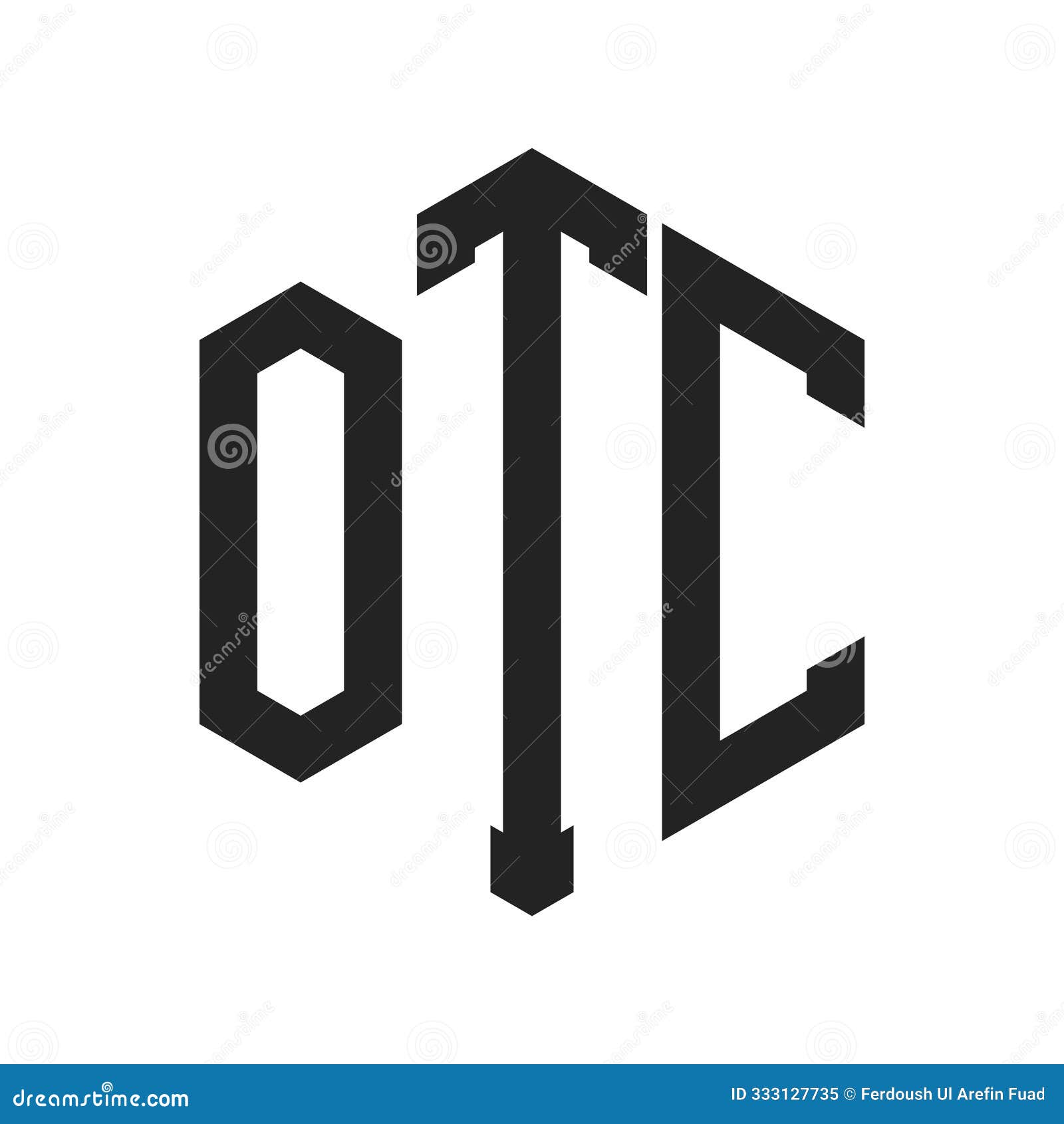 OTC Logo Design. Initial Letter OTC Monogram Logo Using Hexagon Shape ...
