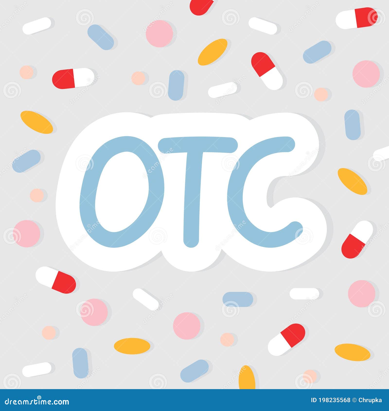 OTC Over the Counter Drugs Composition Stock Vector - Illustration of ... OTC Over the Counter Drugs Composition Stock Vector - Illustration of ...