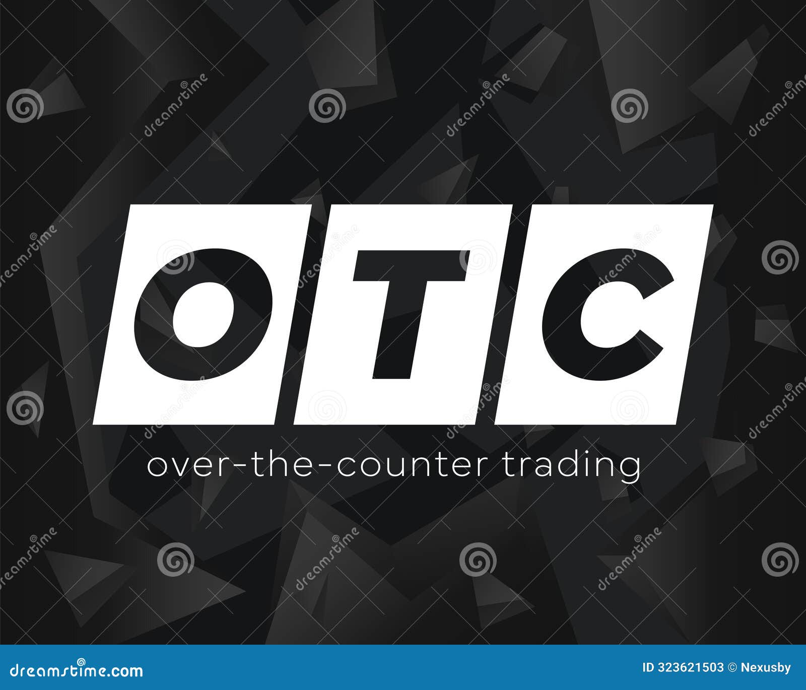 OTC Over-the-counter Trading Design, Vector Banner Stock Vector ...