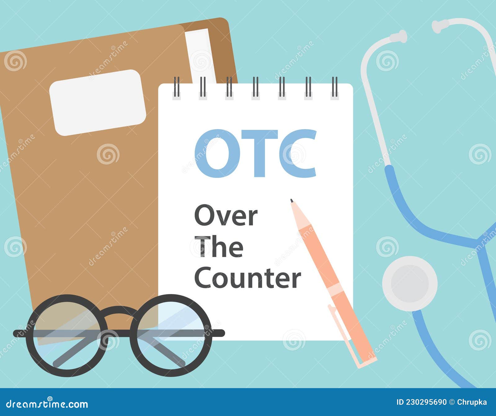 OTC Over the Counter Written in Notebook Stock Vector - Illustration of ... OTC Over the Counter Written in Notebook Stock Vector - Illustration of ...