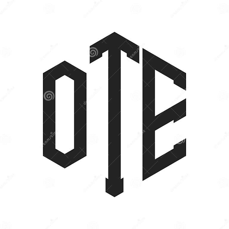 OTE Logo Design. Initial Letter OTE Monogram Logo Using Hexagon Shape ...