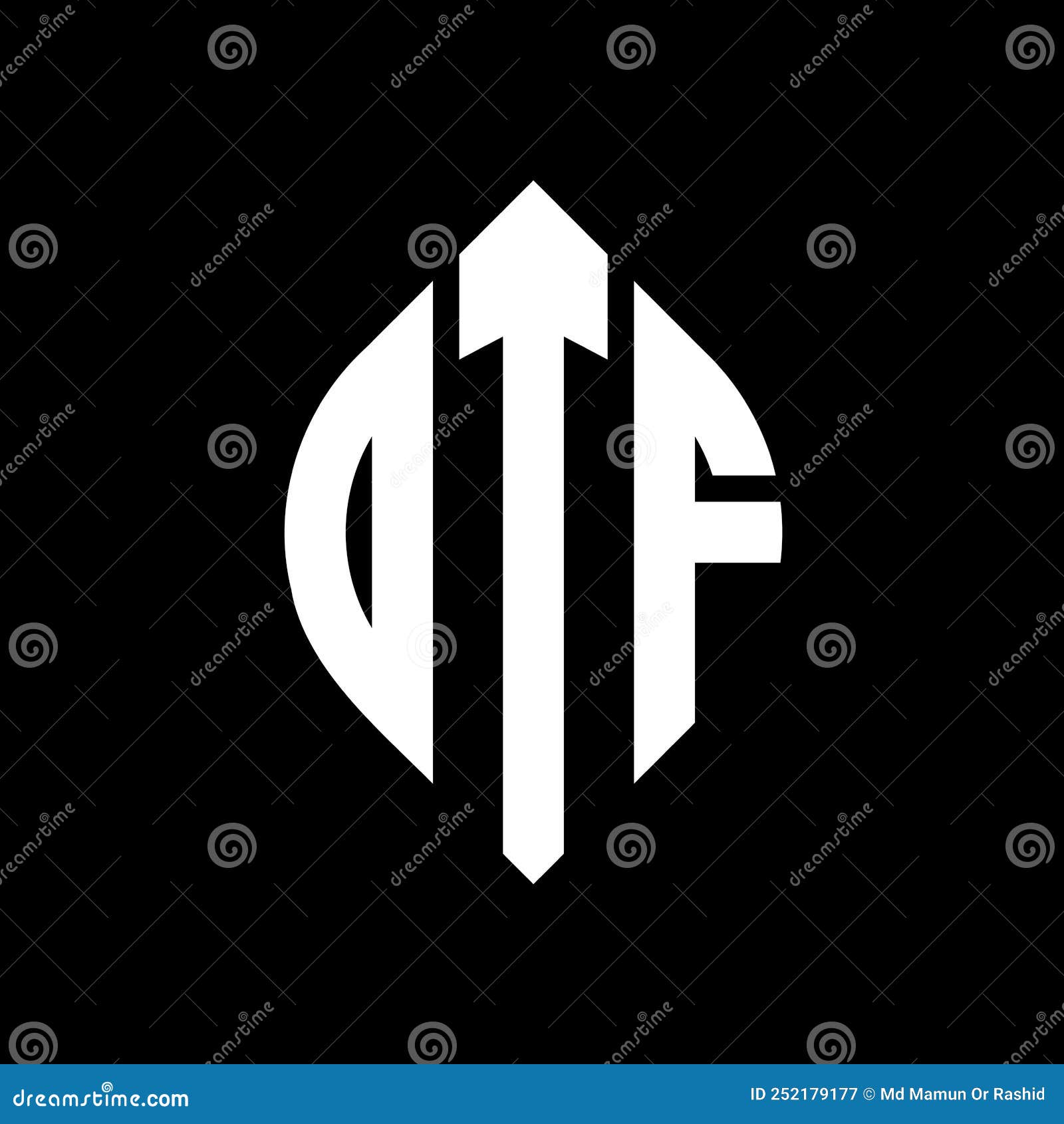 OTF Circle Letter Logo Design with Circle and Ellipse Shape. OTF ...