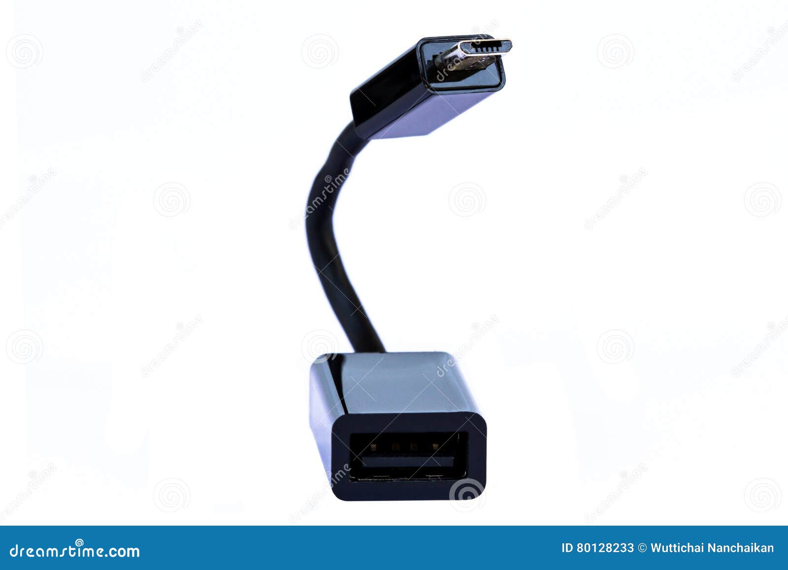 OTG cable stock image. Image of transfer, technology - 80128233