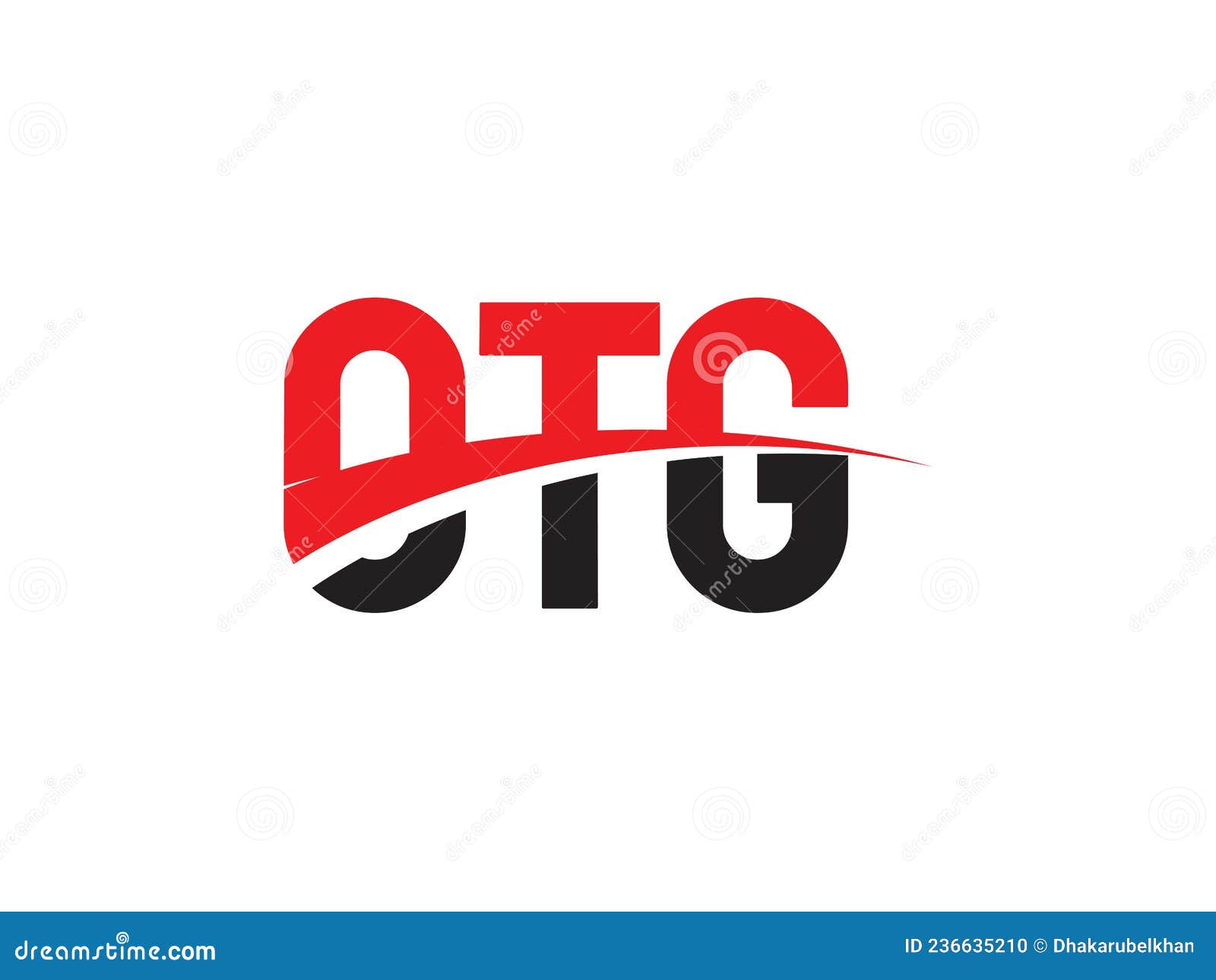 OTG Letter Initial Logo Design Vector Illustration Stock Vector ...