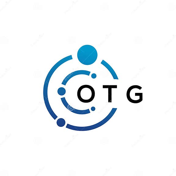 OTG Letter Technology Logo Design on White Background. OTG Creative ...