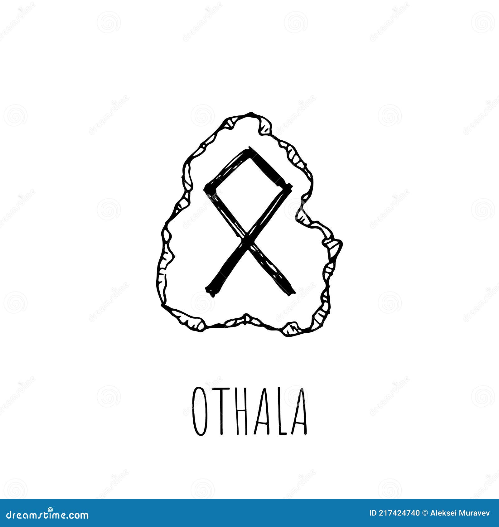 Othala Rune. Ancient Scandinavian Runes. Runes Senior Futarka. Magic ...