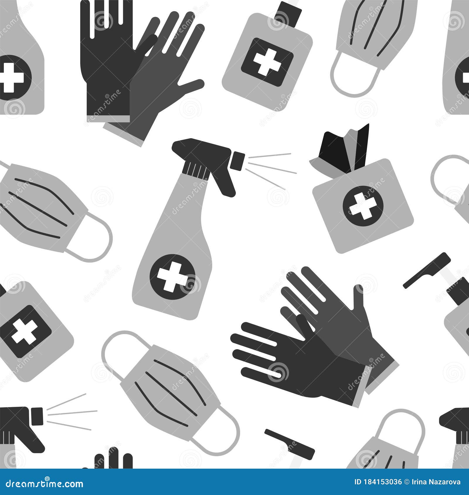 PPE Personal Protective Equipmentspray Stock Vector - Illustration of ...