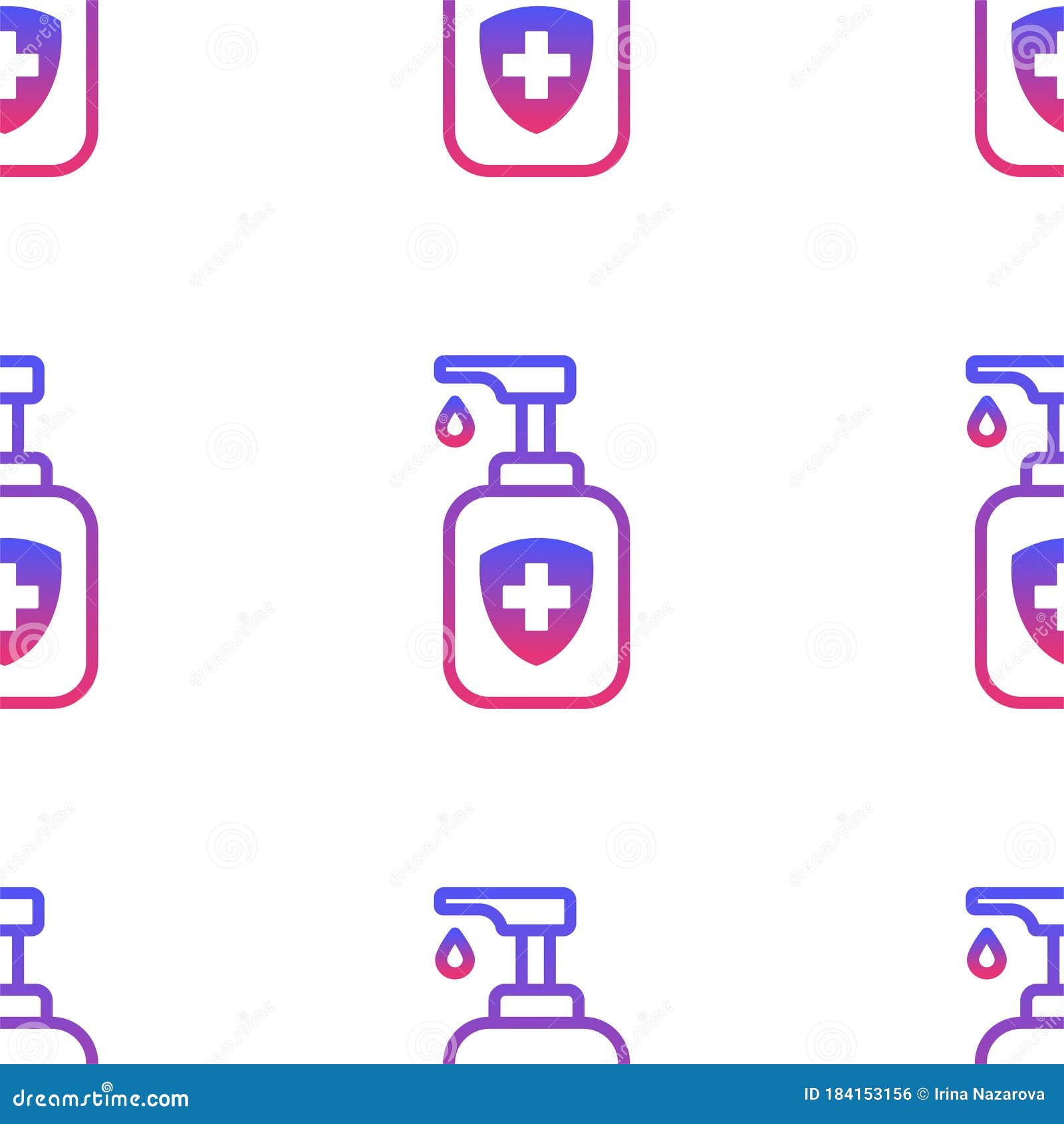 Disinfection. Hand Hygiene, Liquid Soap Stock Vector - Illustration of ...