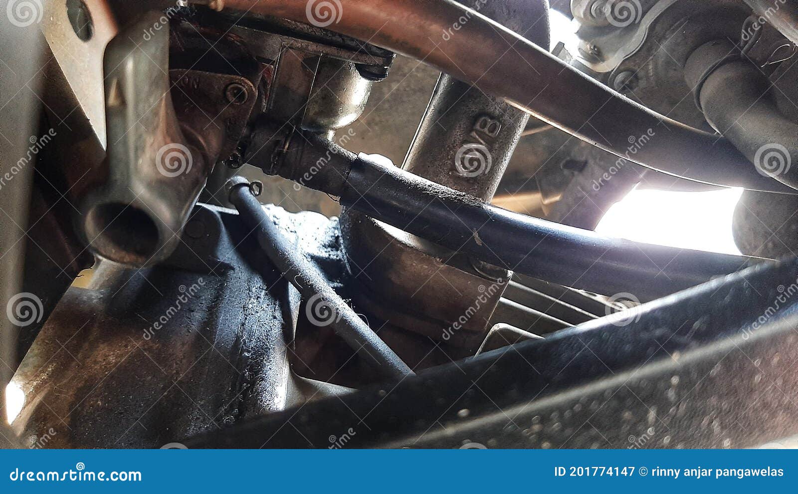 The Other Side of the Engine Frame Stock Image - Image of frame ...