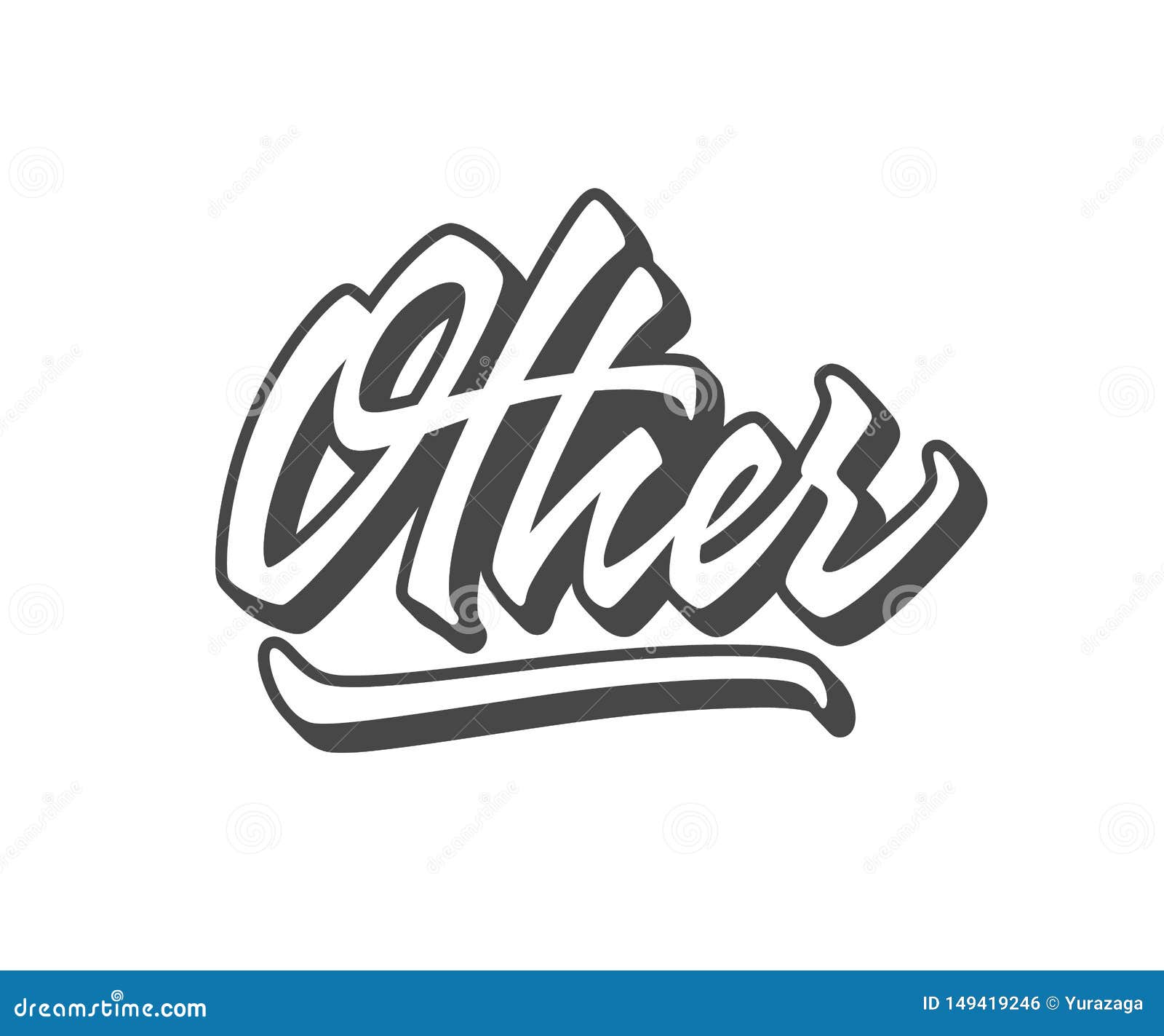 Other vector lettering stock vector. Illustration of inscription ...