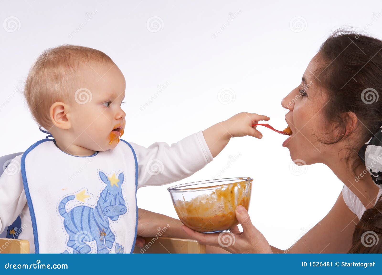 The other way round stock image. Image of food, happy - 1526481