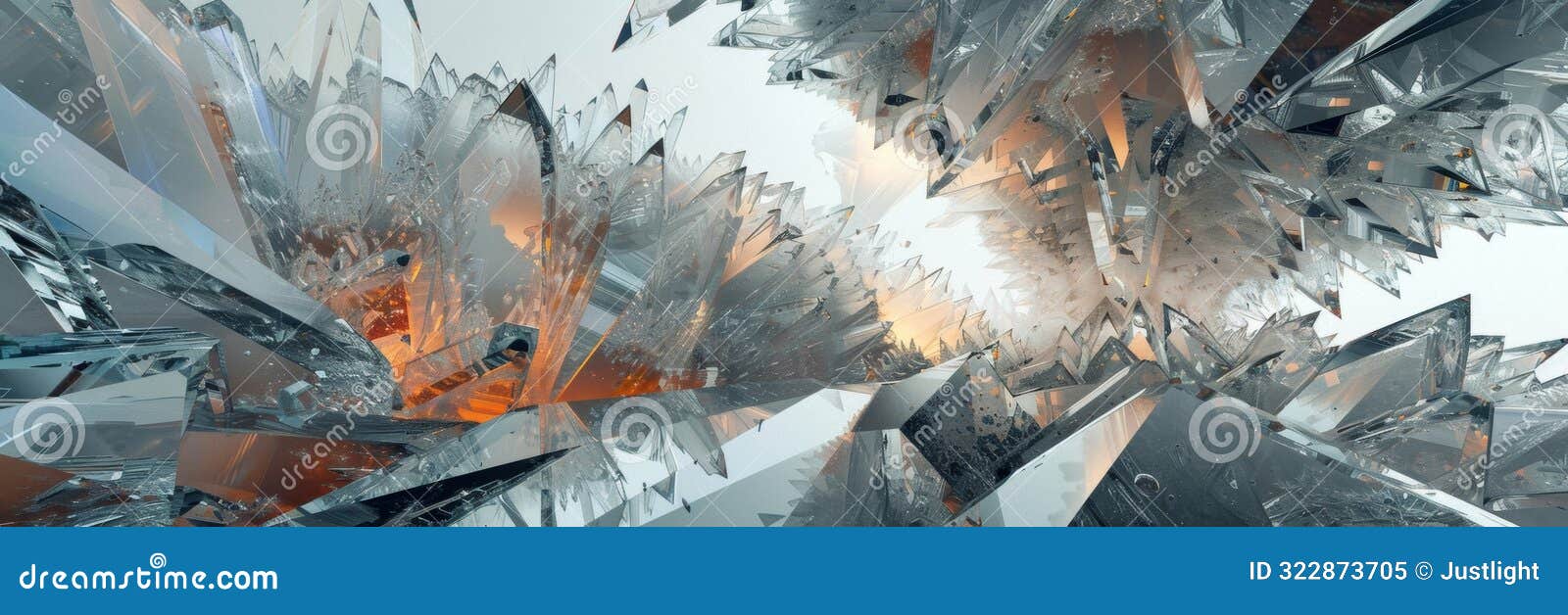 An Otherworldly Crystalline Structure Rising from the Groun Stock Image ...