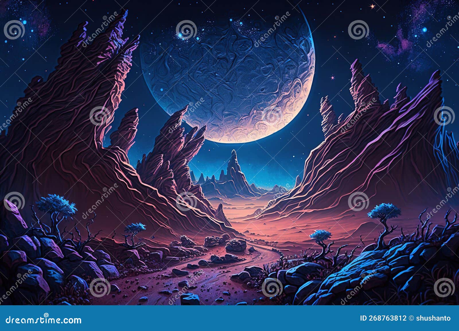 Otherworldly Environment Filled with Strange and Fantastical Elements ...