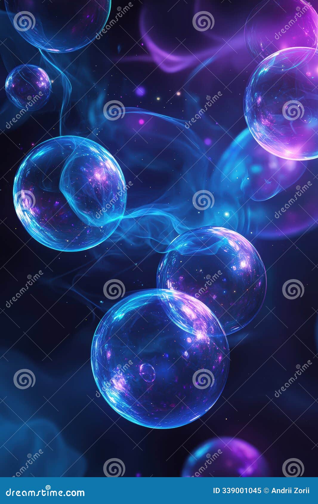 Transparent Spheres And Bubbles Background Stock Photography ...