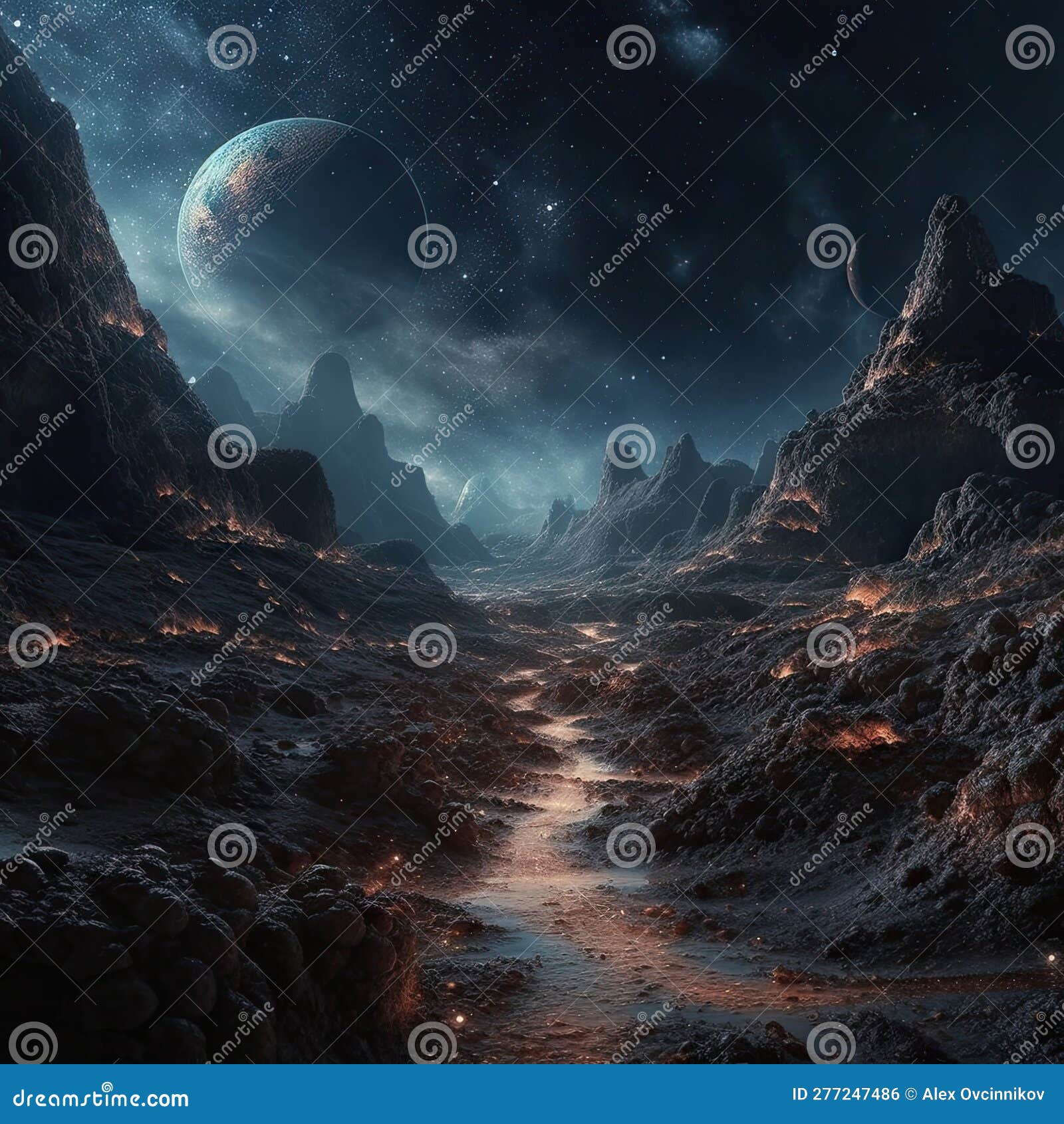 Otherworldly Space Adventure. Perfect For Posters And Web. Royalty-Free ...