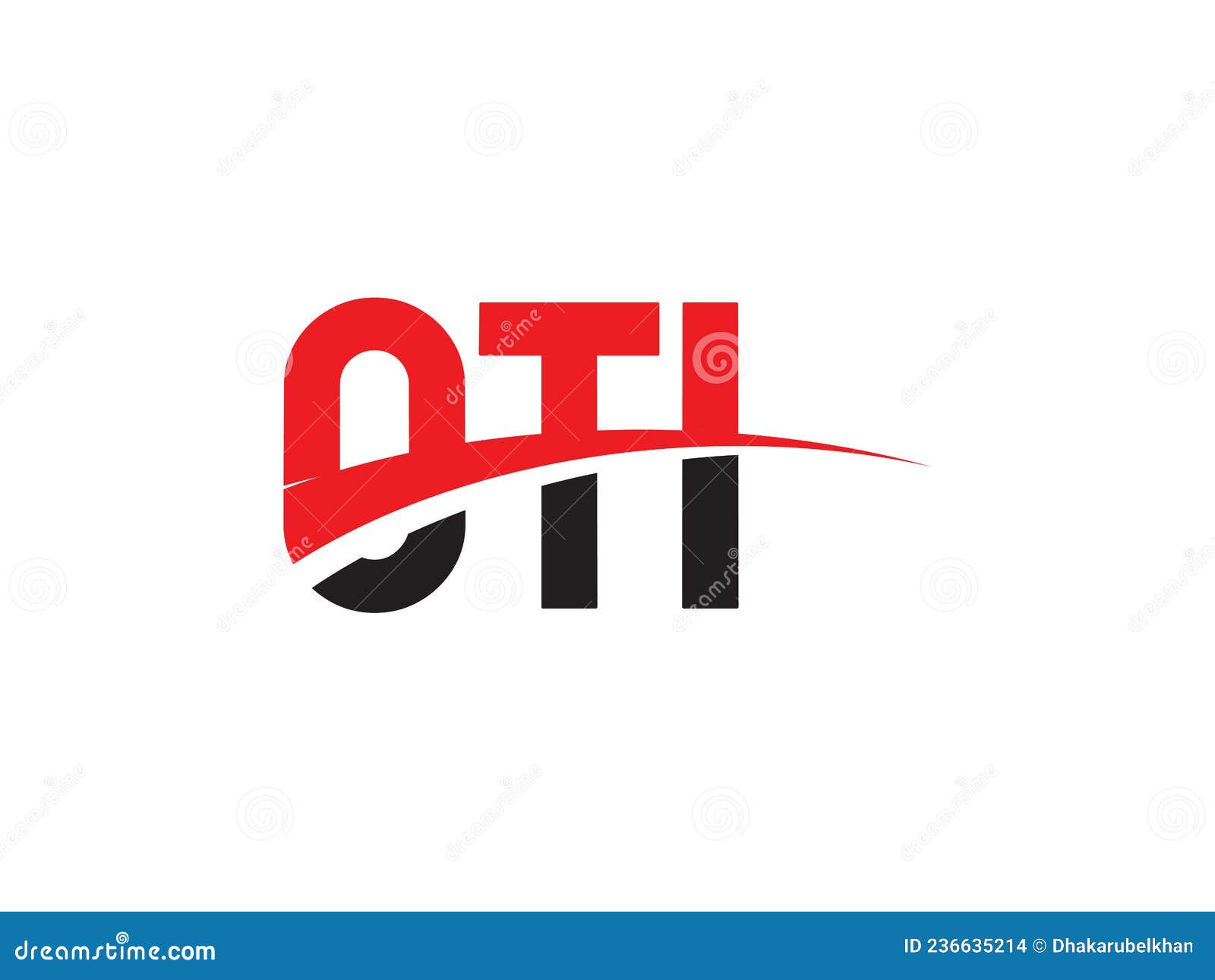 OTI Letter Initial Logo Design Vector Illustration Stock Vector ...