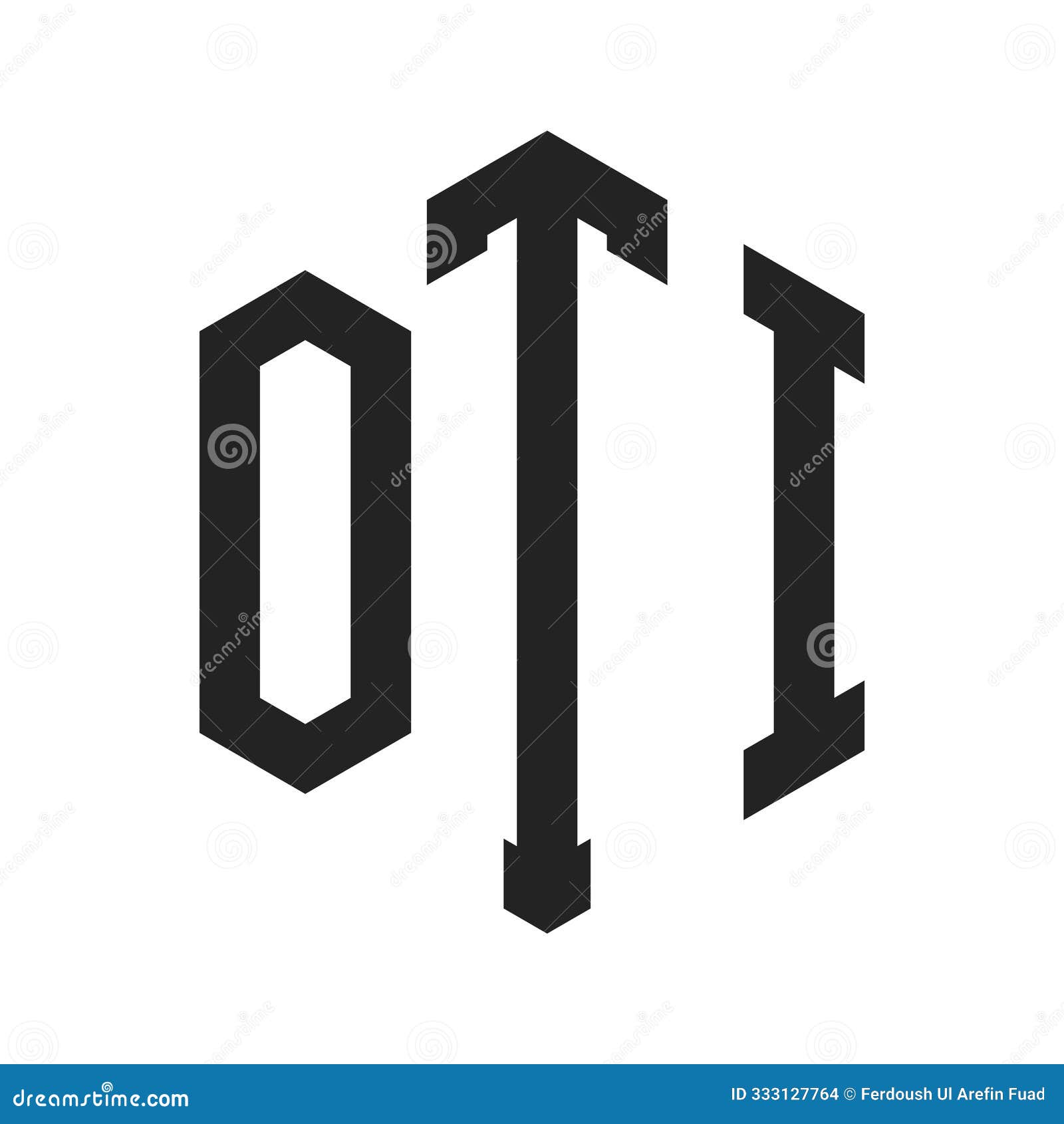 OTI Logo Design. Initial Letter OTI Monogram Logo Using Hexagon Shape ...